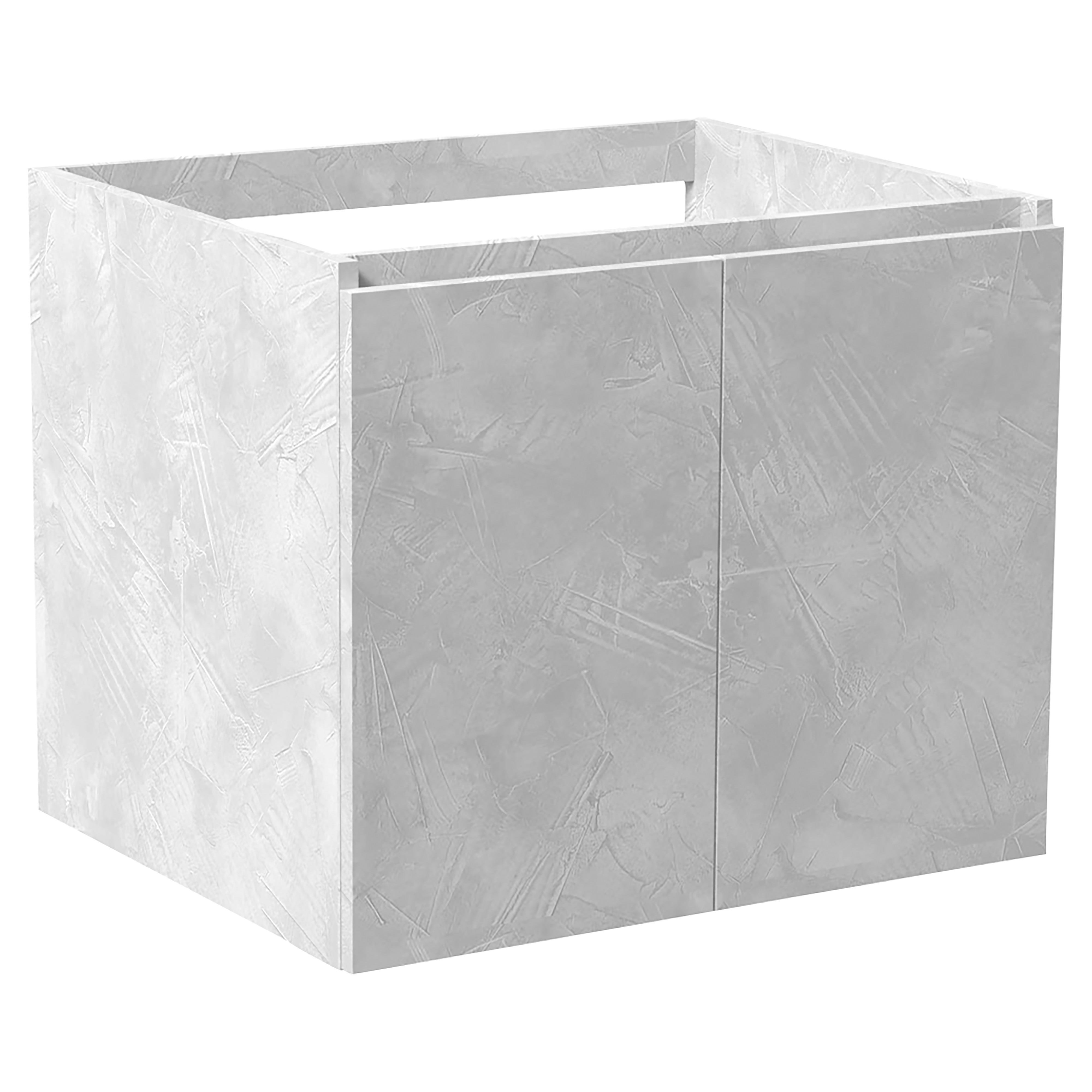 BASE DOLOMITE IN LEGNO COLORE GREY 2 ANTE 1 RIPIANO 60x50x50 cm (LxHxP)