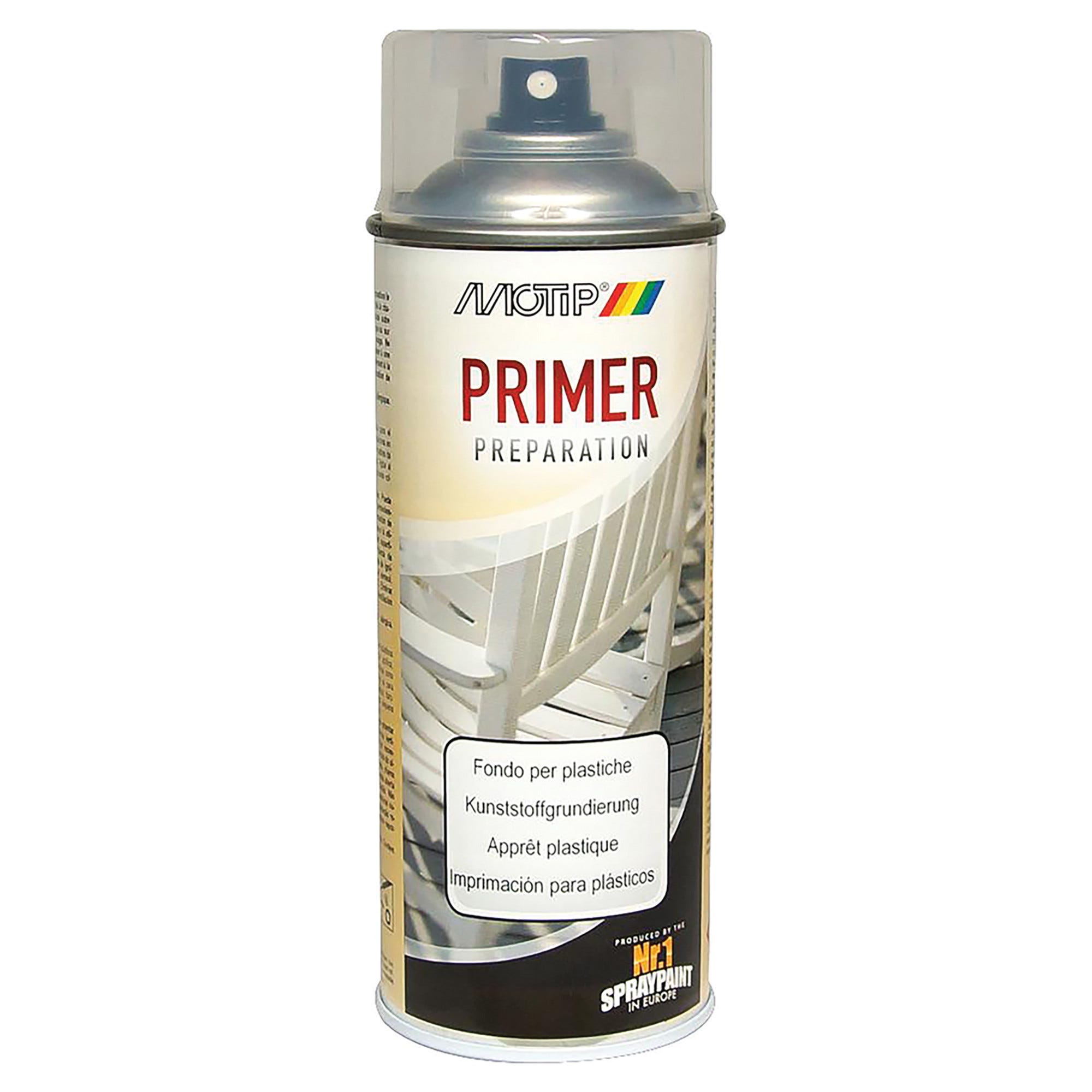 FONDO ANCORANTE PER PLASTICA SPRAY MOTIP TRASPARENTE 400 ml 12,5 - 15 ...