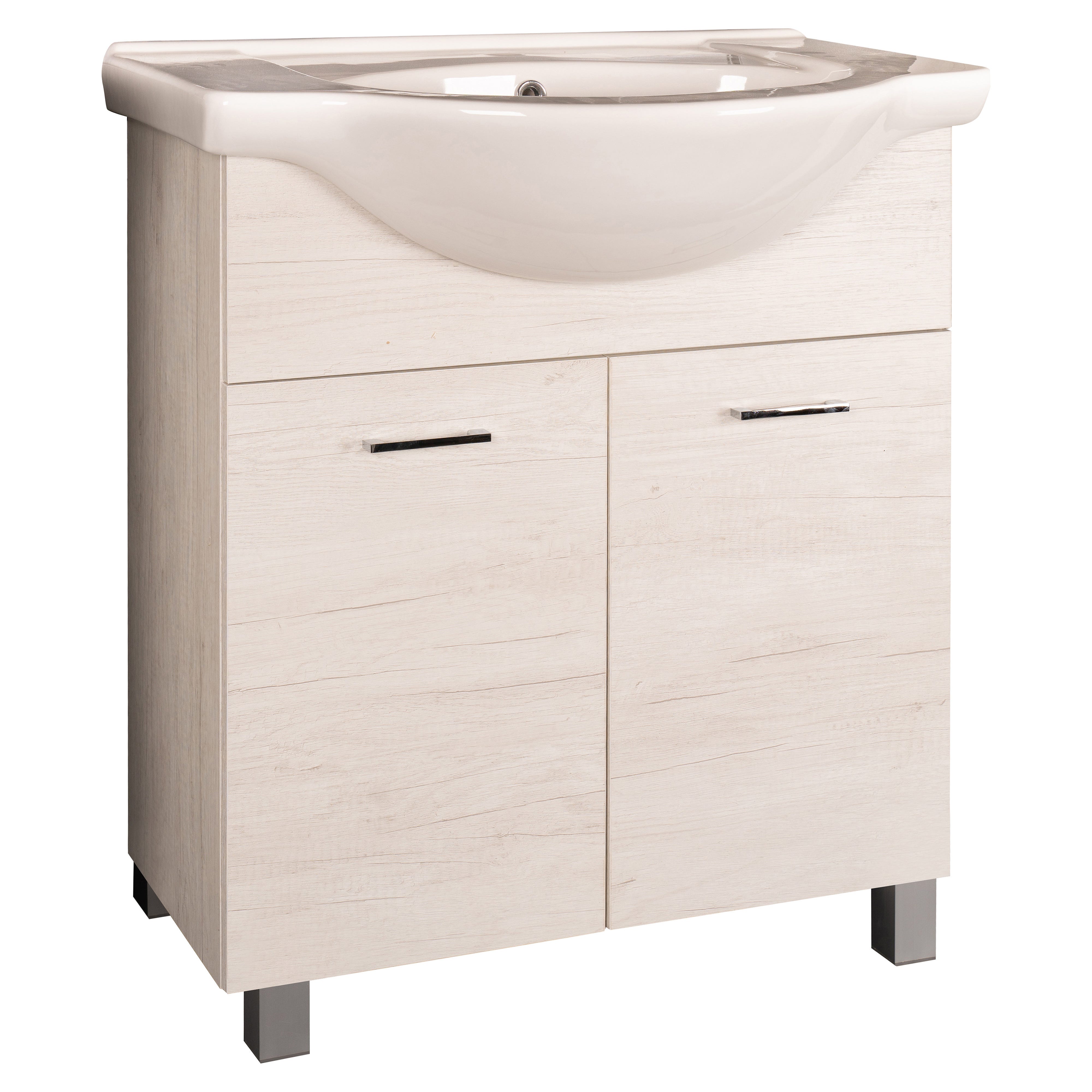 BASE PORTALAVABO CON LAVABO JESS QUERCI BIANCO 2 ANTE TERRA CON PIEDINI ...