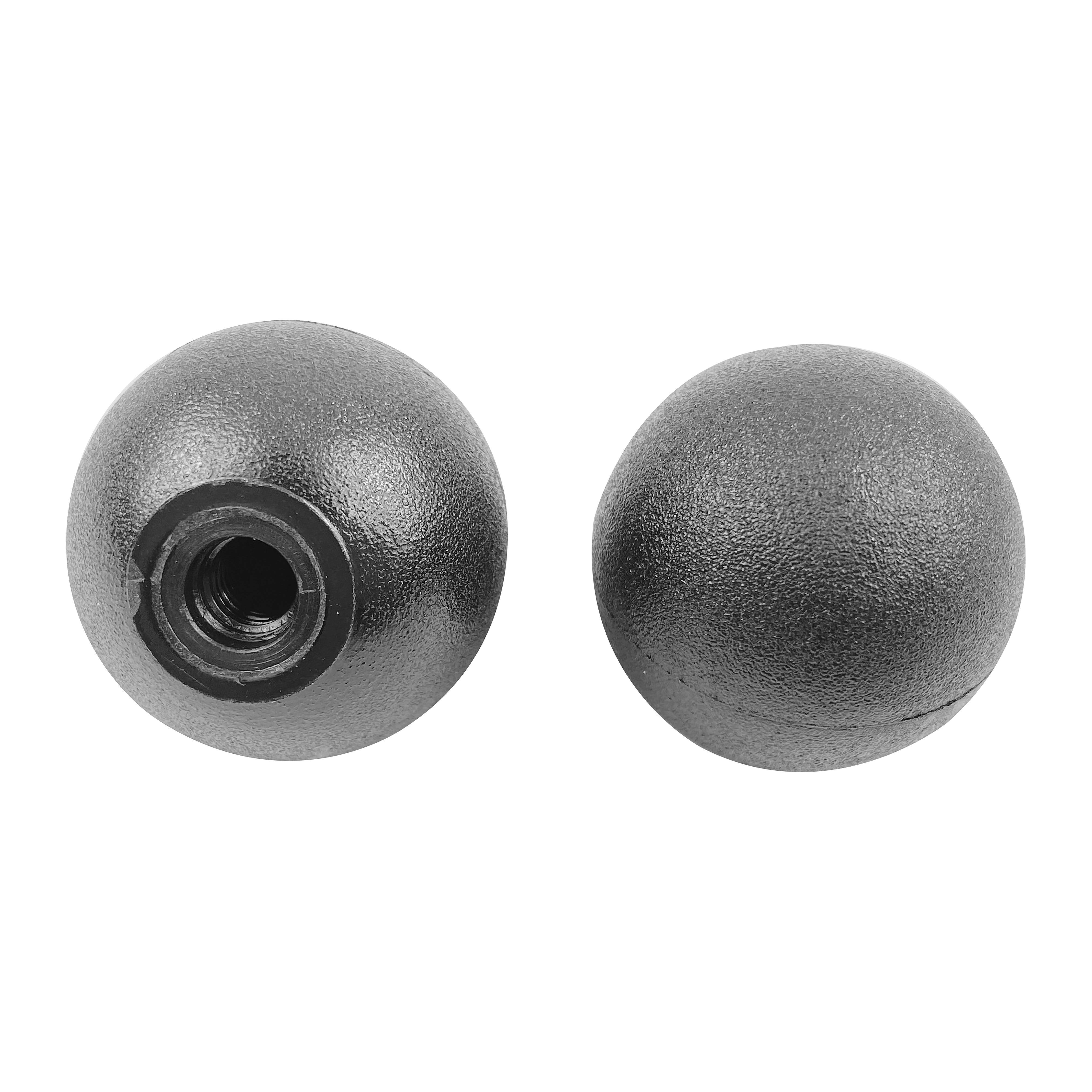 SFERE FILETTATE Ø 20 mm FEMMINA M5 NERO 2 PEZZI
