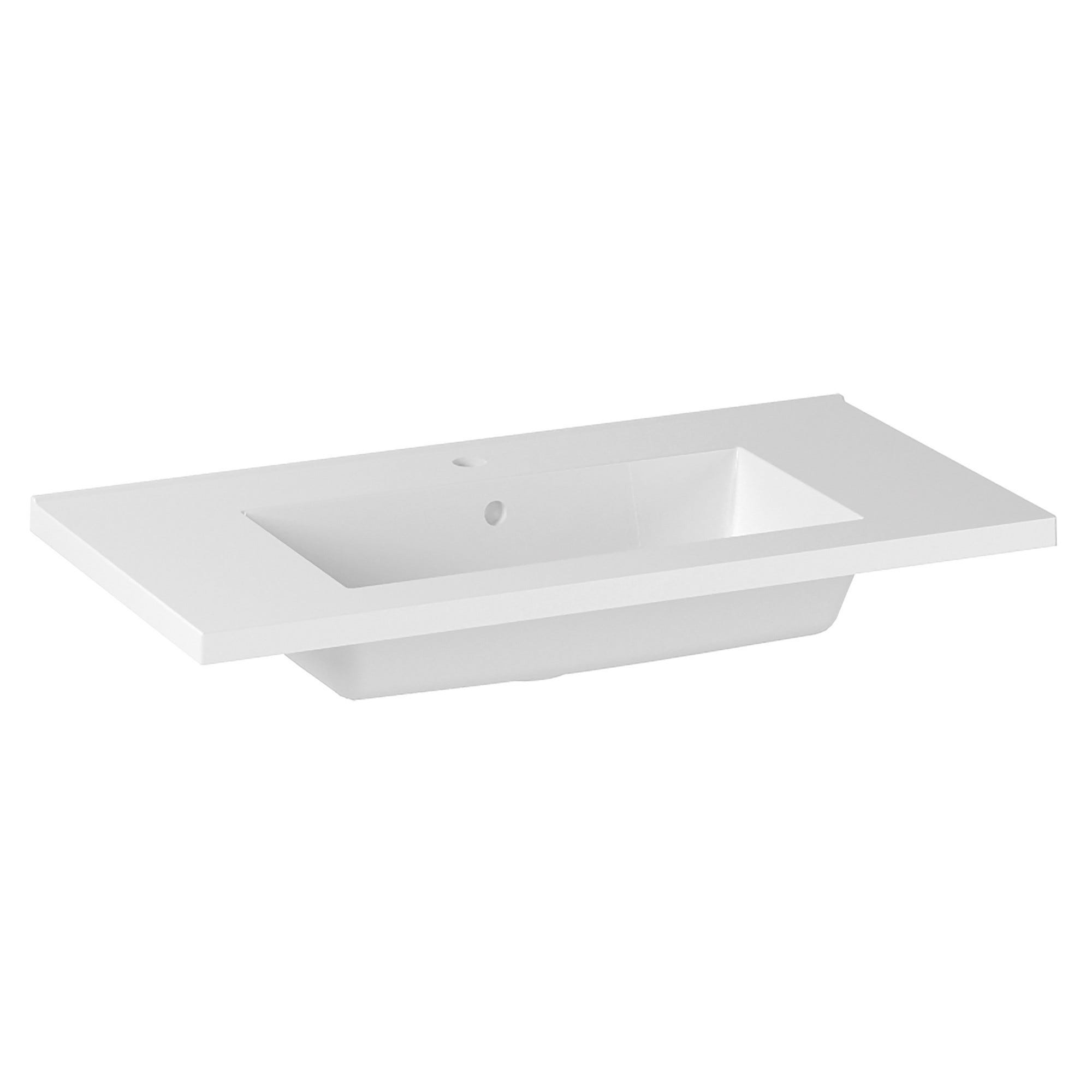 LAVABO IN MARMORESINA MODUL 90,5X46X3 cm (LxPxH)