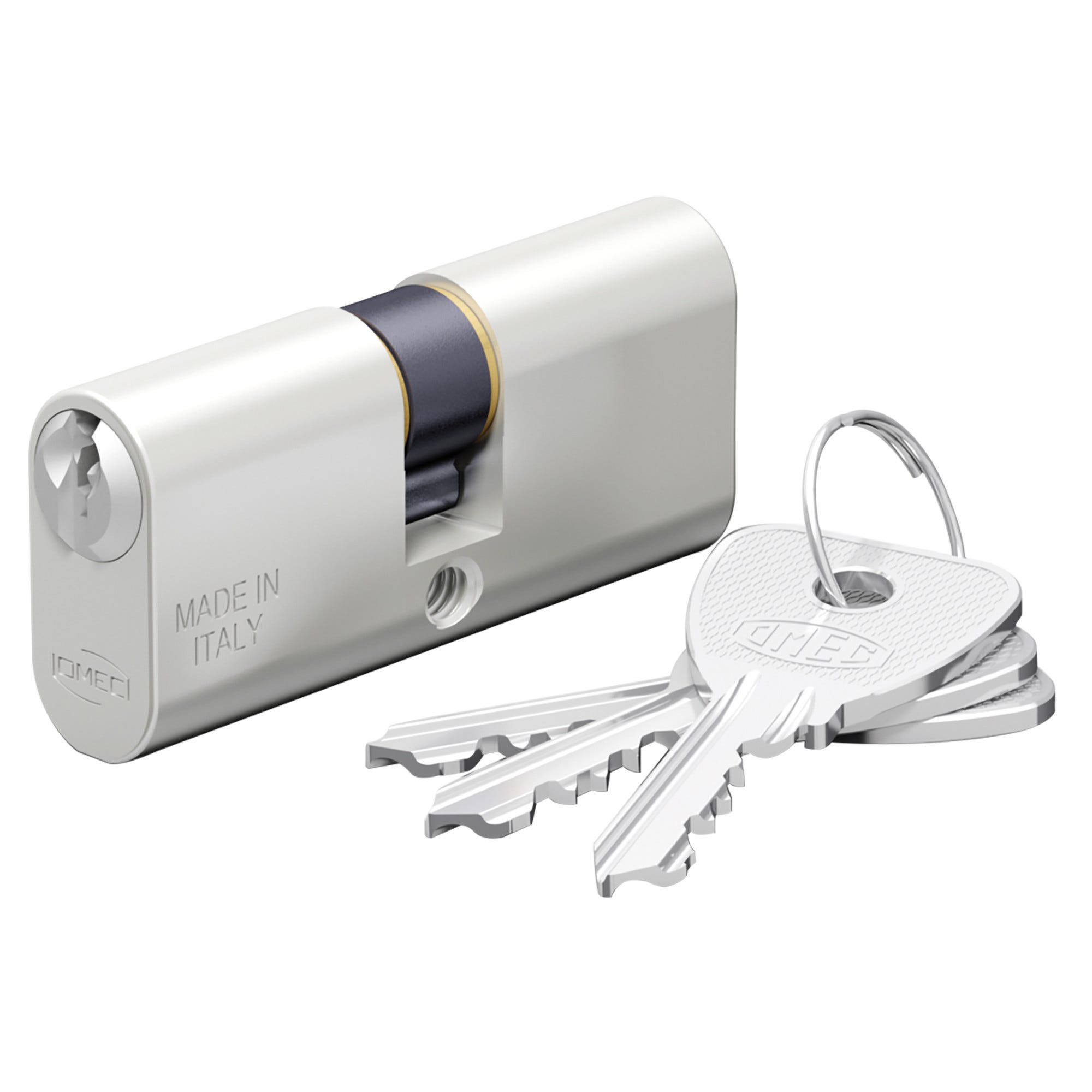 CILINDRO OVALE OMEC MISURA 80 = 27+53 mm ALLUMINIO