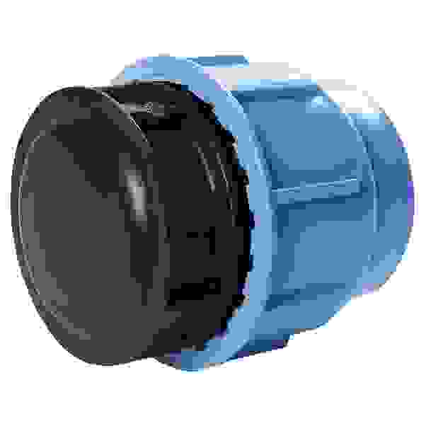 RACCORDO A COMPRESSIONE BLUSEAL TAPPO Ø 50 mm PER TUBO POLIETILENE