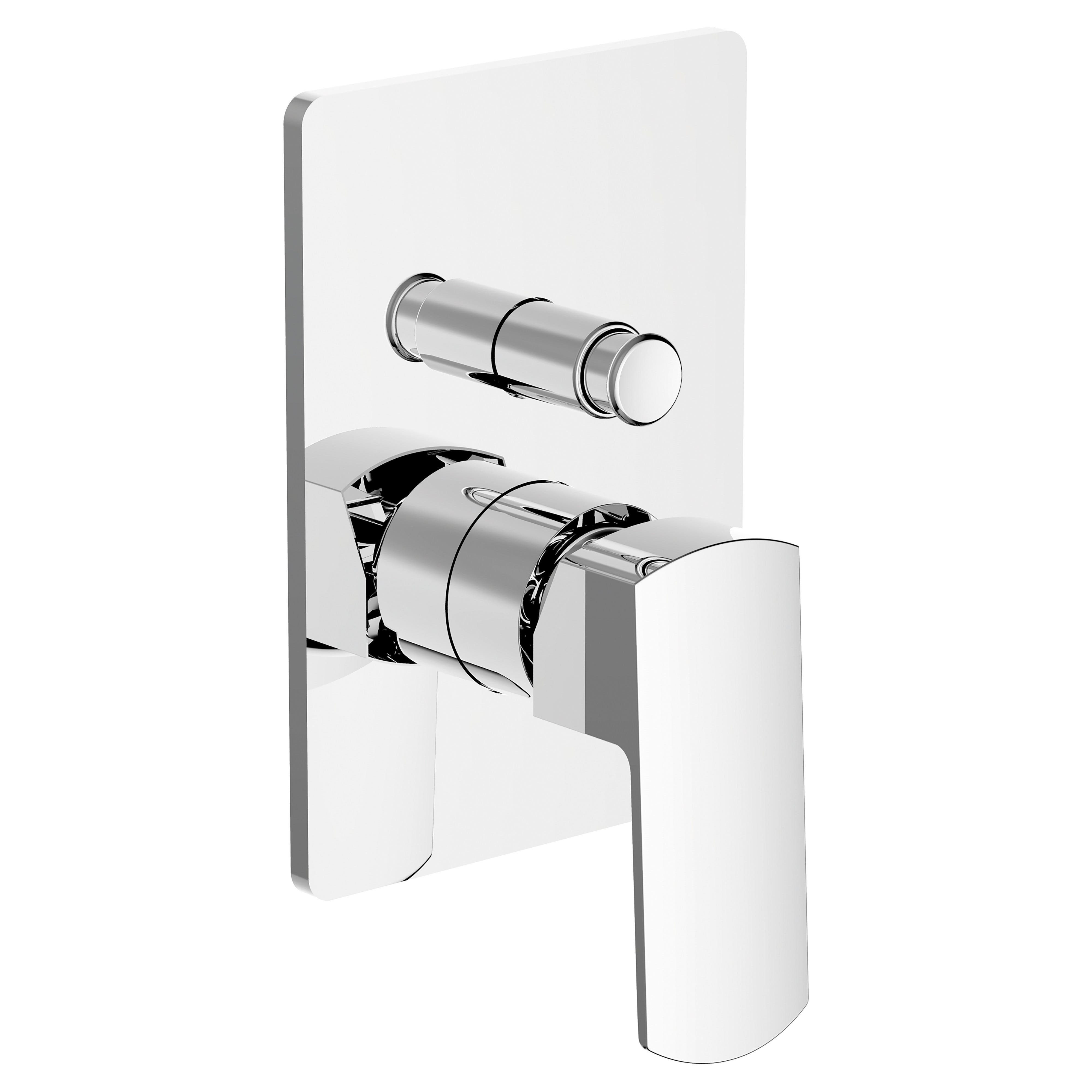 MISCELATORE DOCCIA VASCA INCASSO TEOREMA NORDIC CROMO CON DEVIATORE E ...