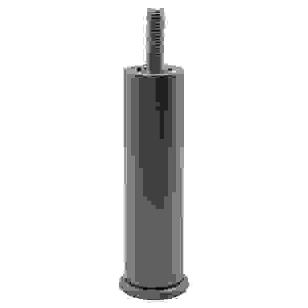 PIEDE PER MOBILE PORTATA 100kg PERNO M10 Ø 30 mm H 100 mm ABS ALLUMINIO