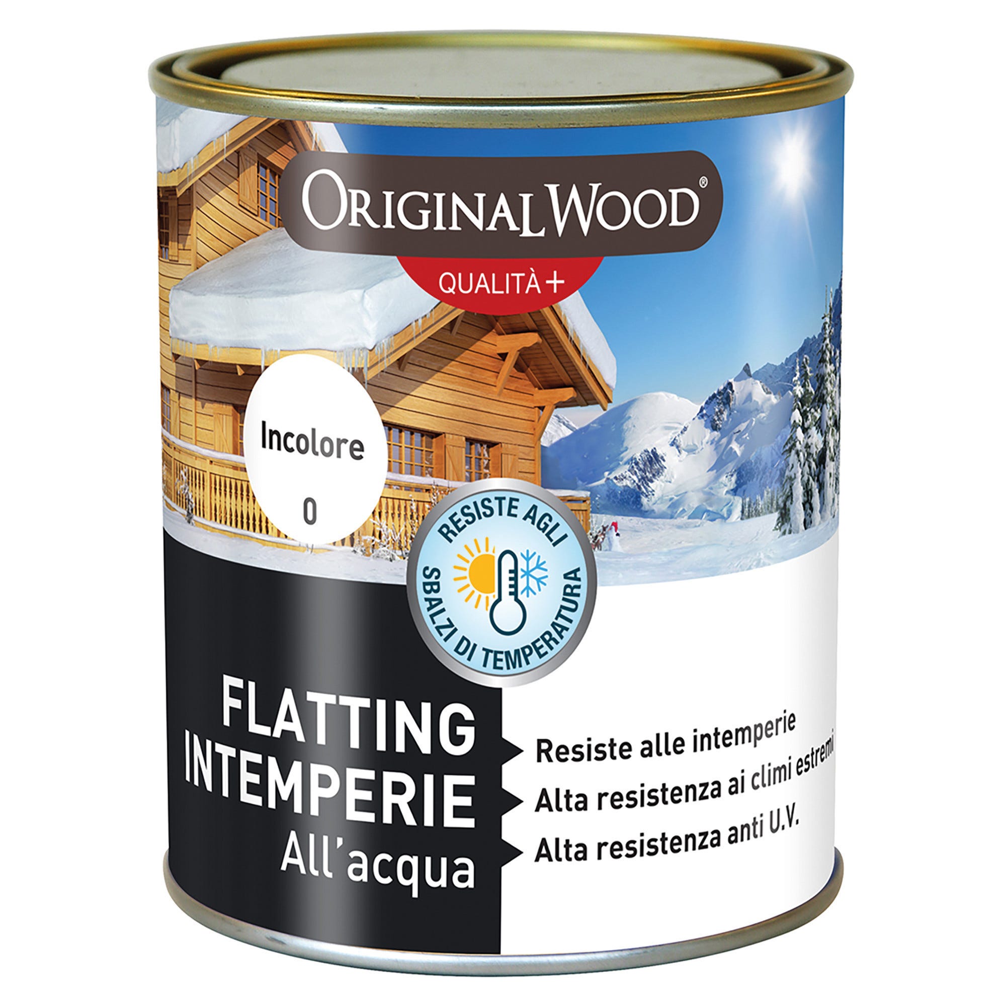 FLATTING ACQUA ORIGINAL WOOD QUALITA'+ 0,75 l INCOLORE LUCIDO PRONTO ...