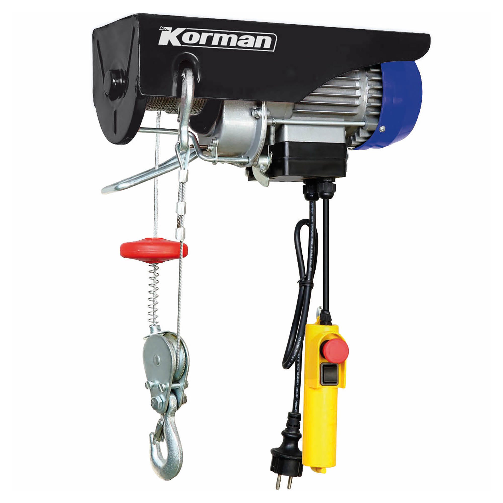 PARANCO 500 W PESO FUNE SINGOLA 125 kg PESO FUNE DOPPIA 250 kg H ...