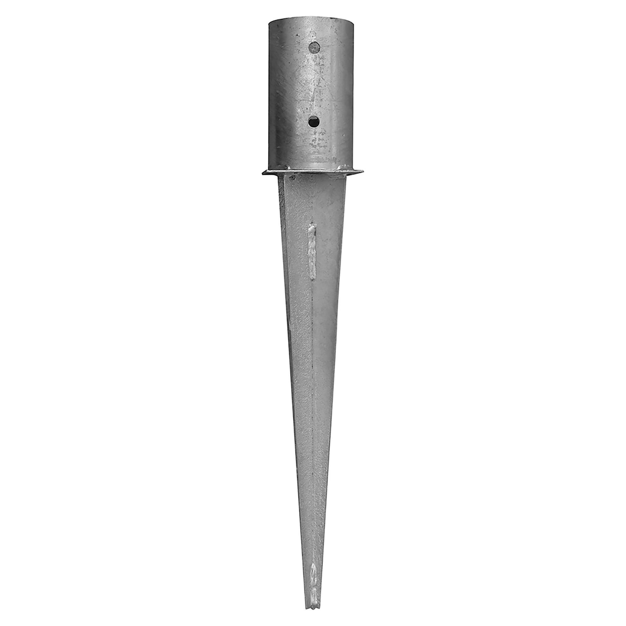 ANCORA A PUNTA SUPPORTO TONDO 80x750 mm IN ACCIAIO ZINCATO