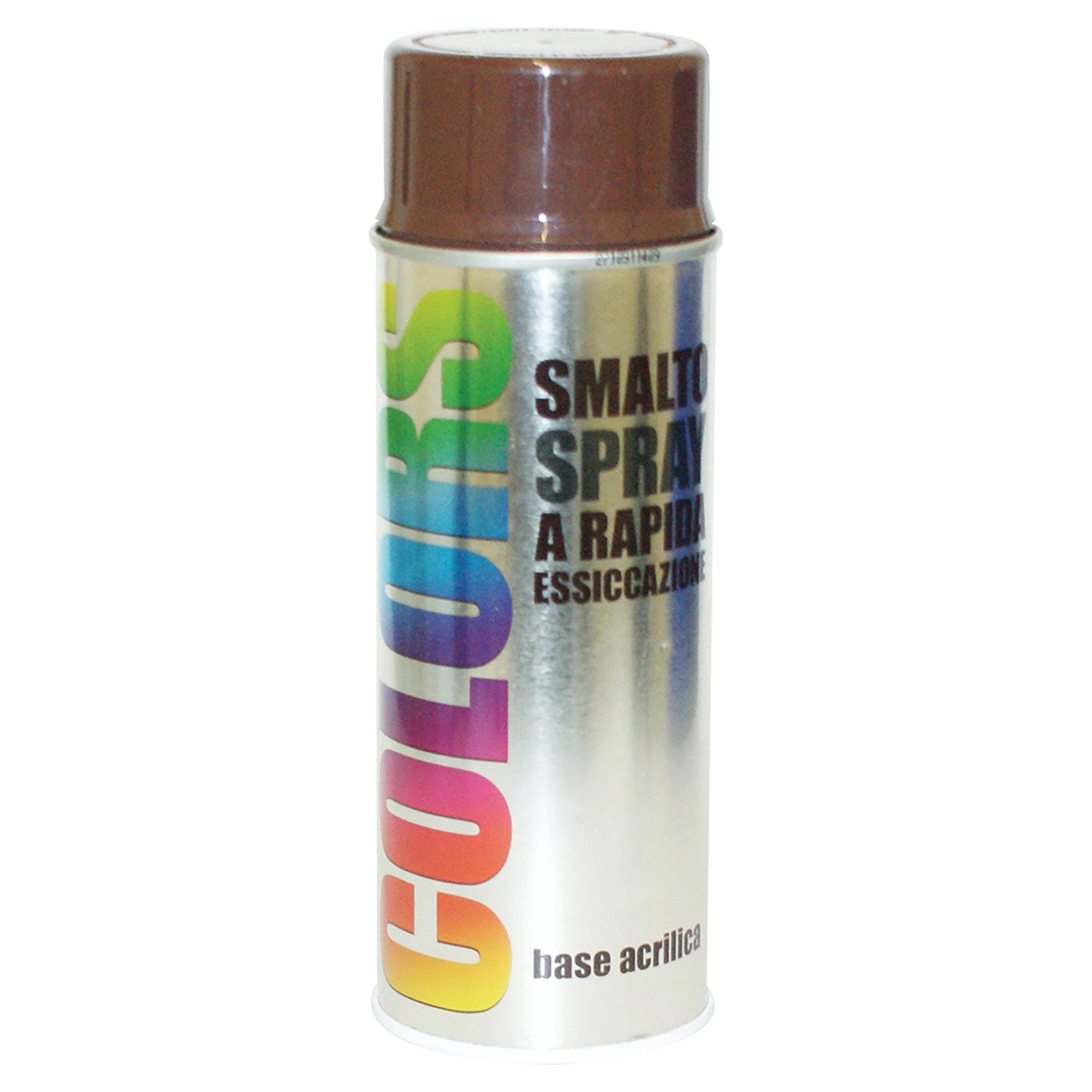 SMALTO SPRAY COLORS MOTIP RAL 8017 MARRONE CIOCCOLATO 400 ml 2 - 4 m² ...