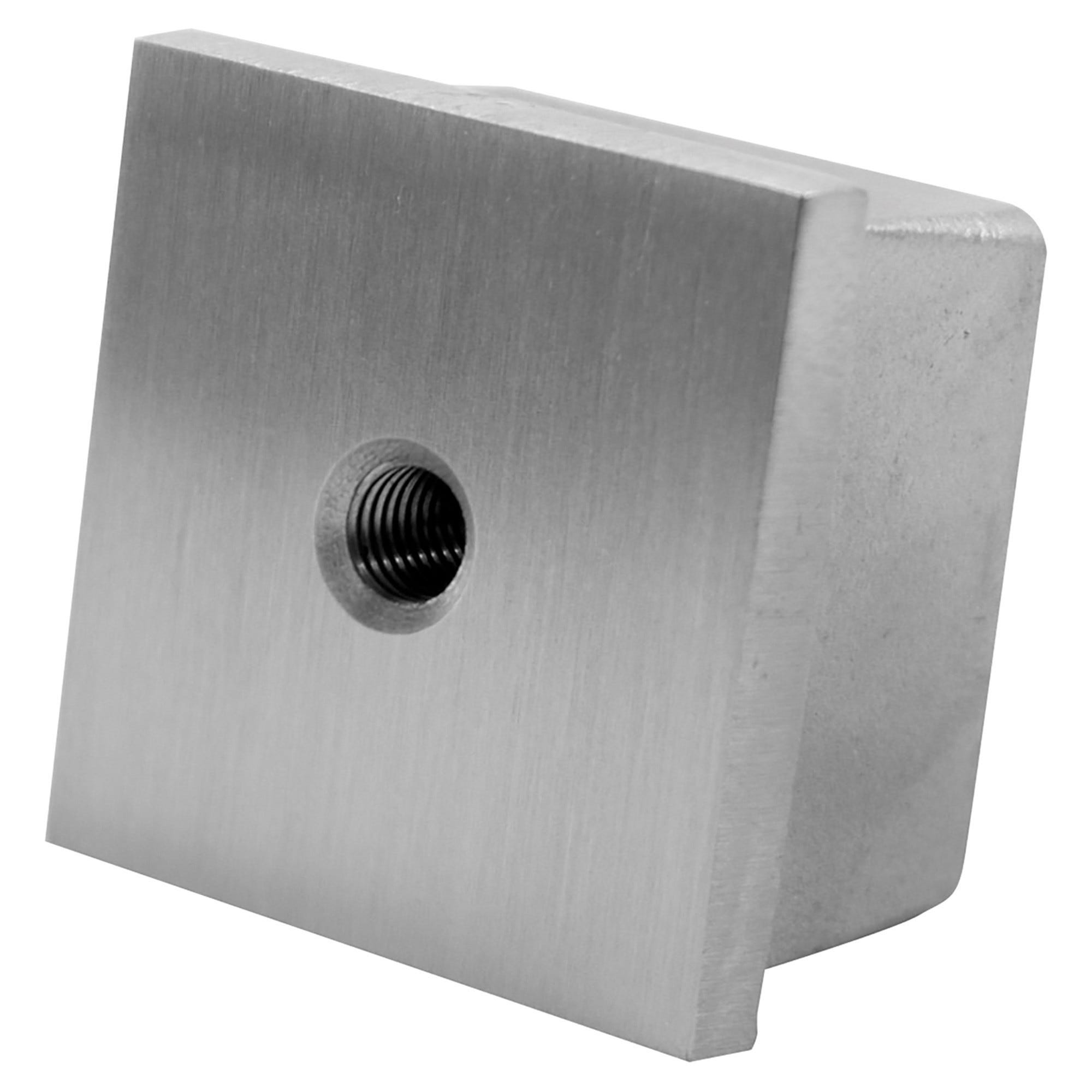 TAPPO INOX AISI 316 PER TUBO 40x40 mm CON FORO FILETTO M8
