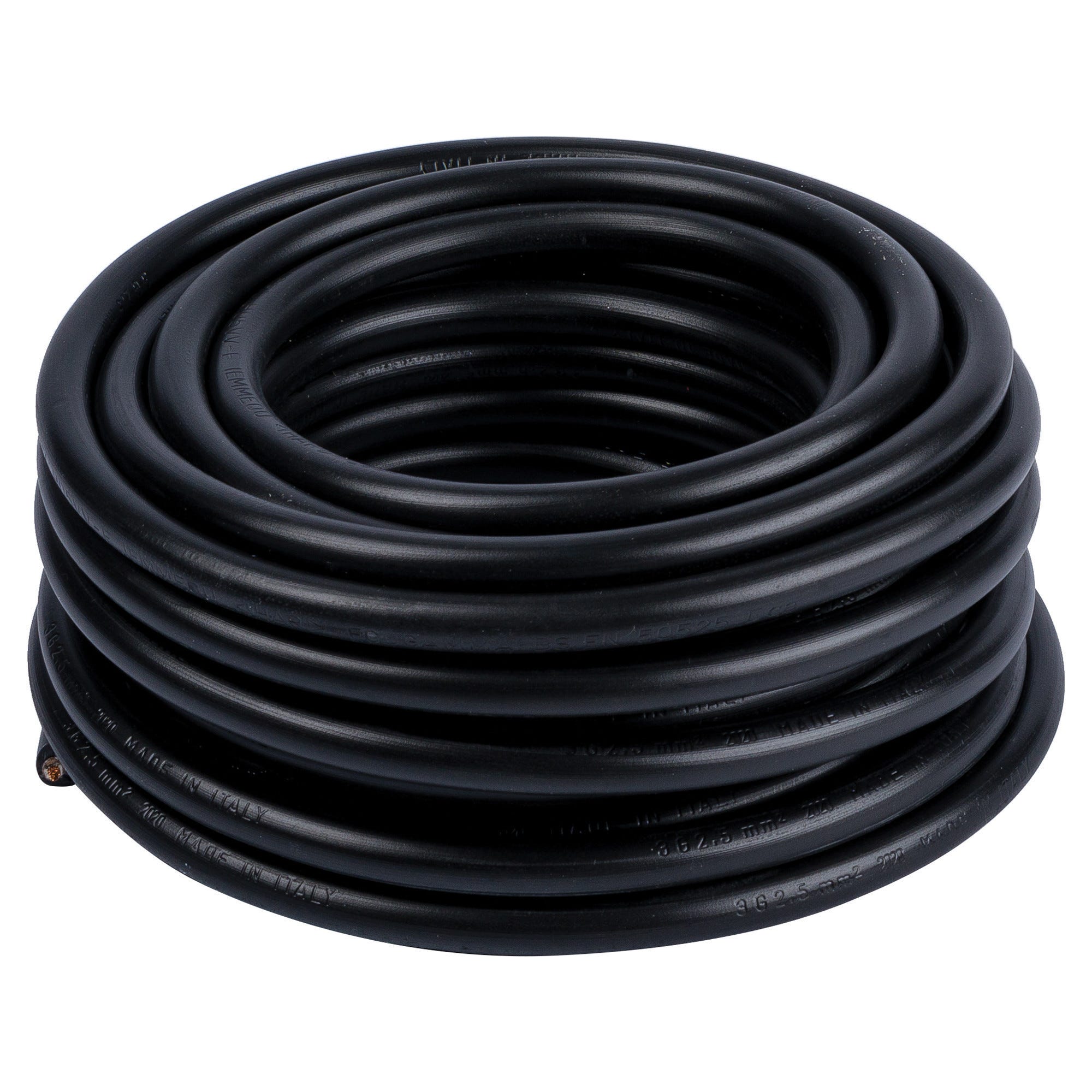 CAVO MULTIPOLARE H05VV-F 3G2,5 NERO MATASSA 10 m