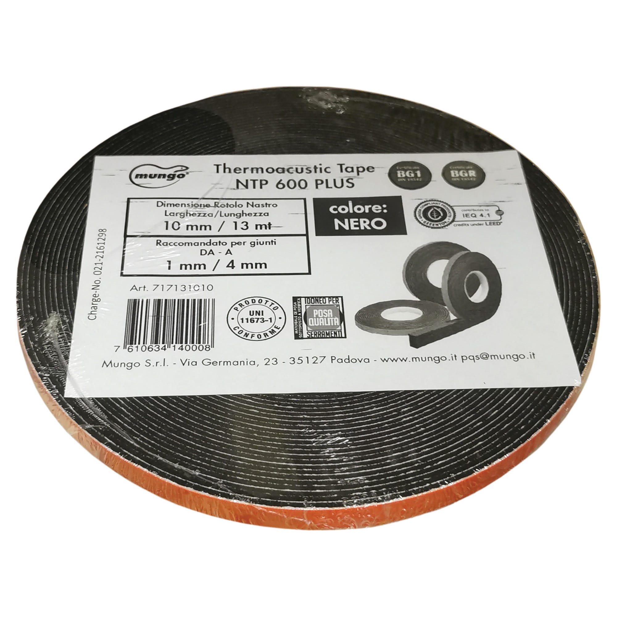 NASTRO AUTOESPANDENTE NTP 600 PLUS MUNGO SPESSORE 1-4 mm 10mm L 13 m ...