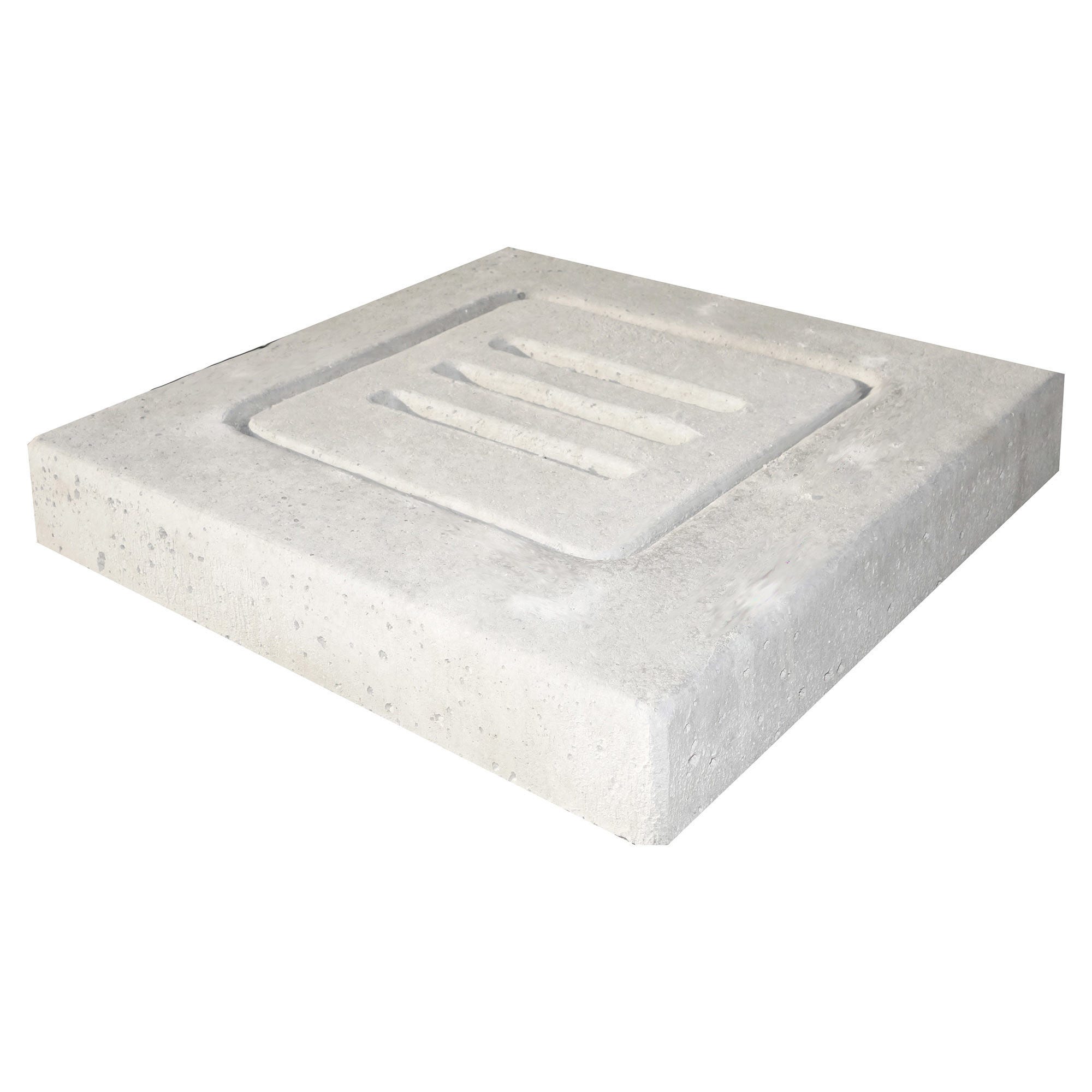 COPERCHIO BOTOLA CADITOIA 50x50 cm IN CLS VIBRATO ARMATO CON ASOLA DI ...