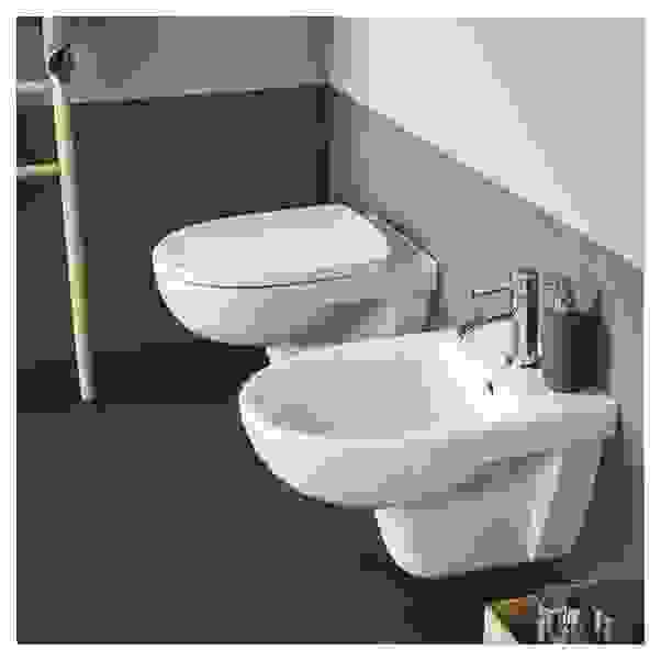 VASO GEBERIT SERIE SELNOVA PRO SOSPESO IN CERAMICA BIANCA