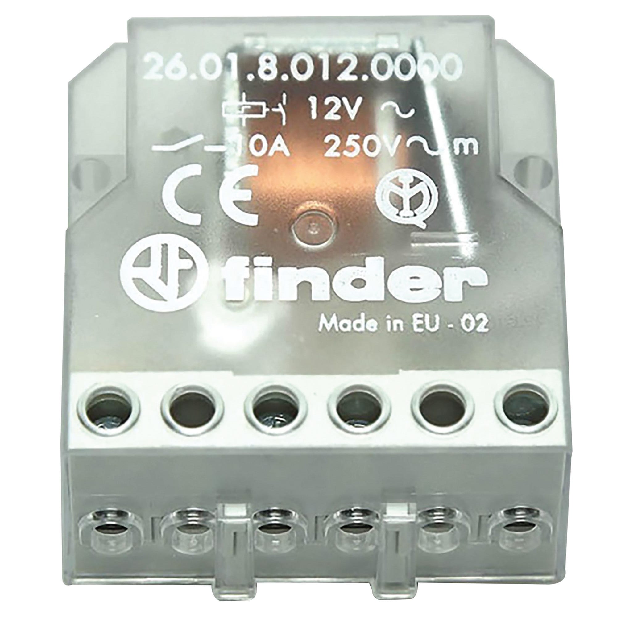 RELE' PASSO PASSO FINDER MECCANICO FINDER 10A 12VAC 1 NO ECCITAZIONE ...