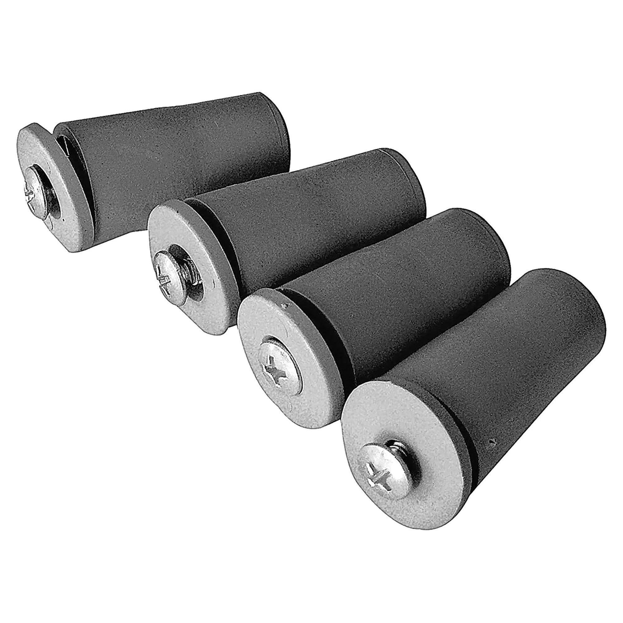 TAPPI D'ARRESTO 30 mm 4 PEZZI PVC GRIGIO | Tecnomat