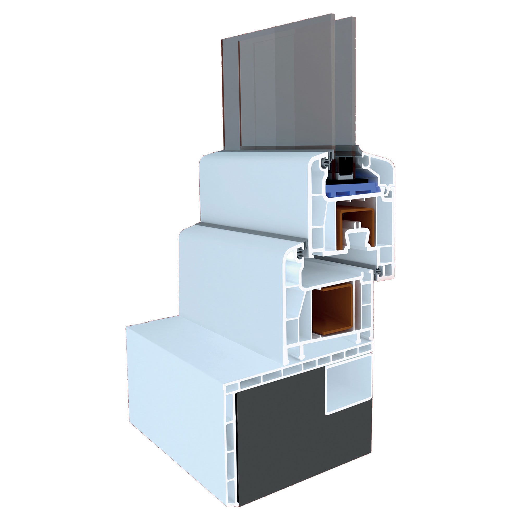 COPRIF INCASTRO PVC BIANCO L70XH3000MM