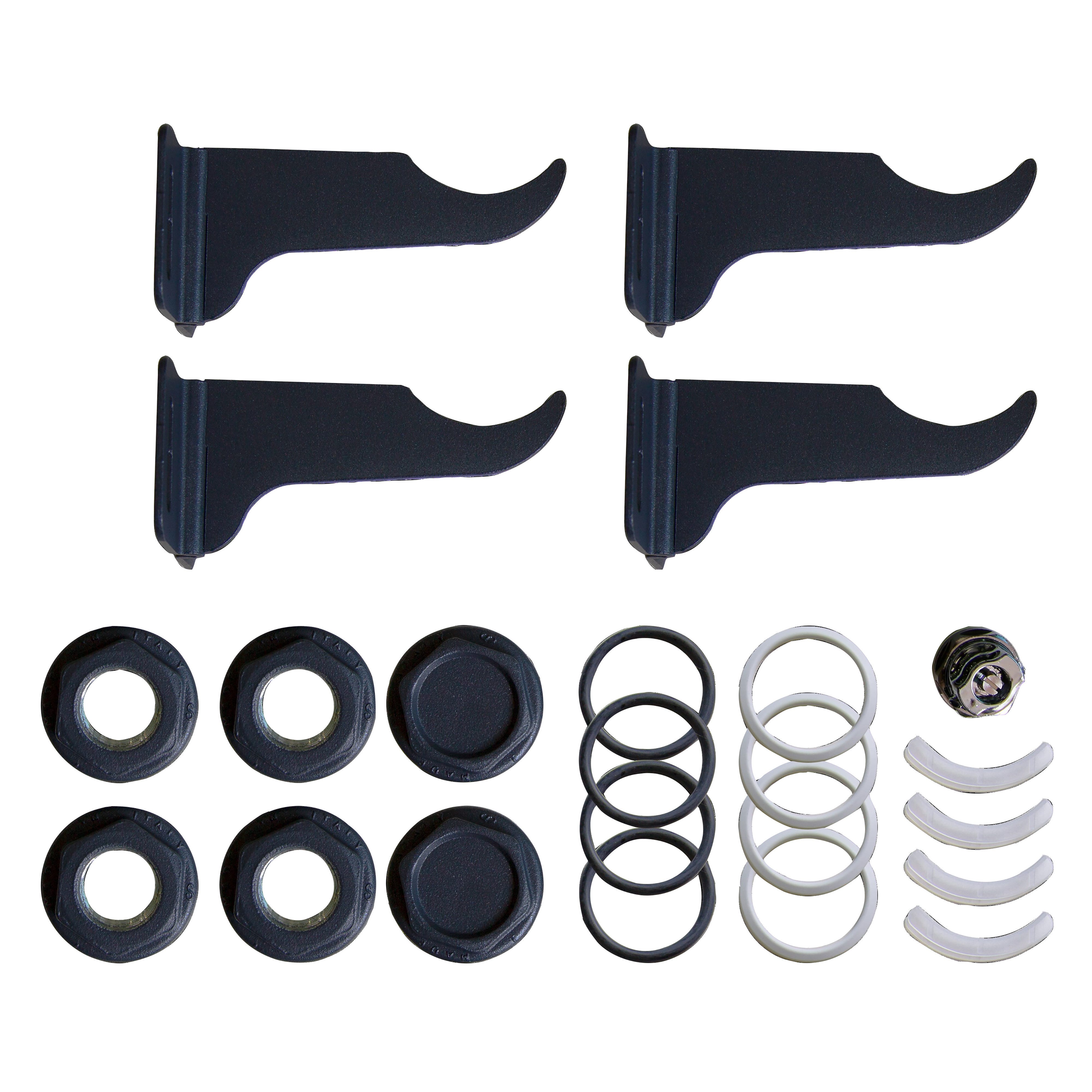 KIT TAPPI NOVA FLORIDA 1''x 1/2'' SLATE-GREY CON 4 MENSOLE RADIATORI ...