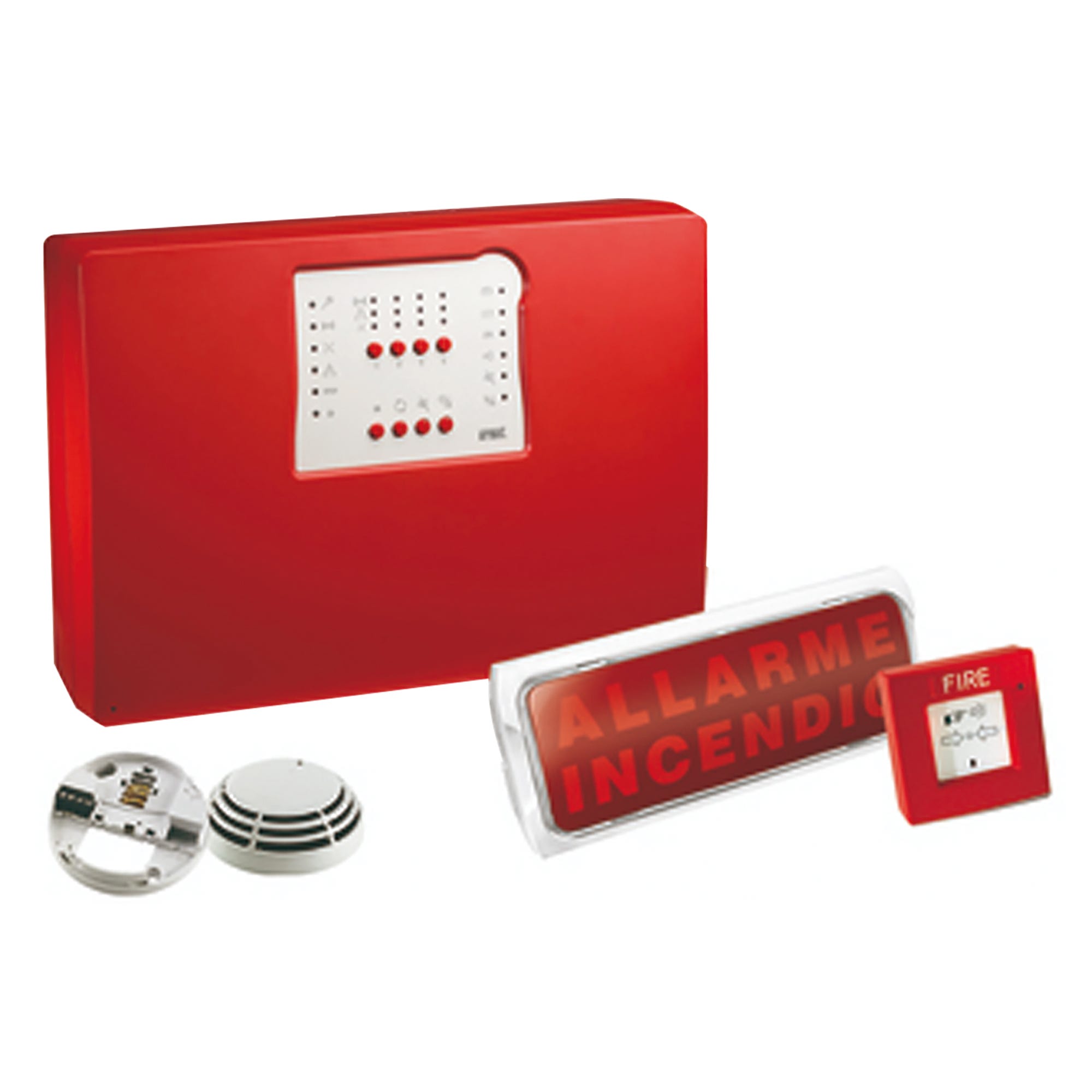 KIT ALLARME URMET ANTINCENDIO A 4 ZONE CON ACCESSORI