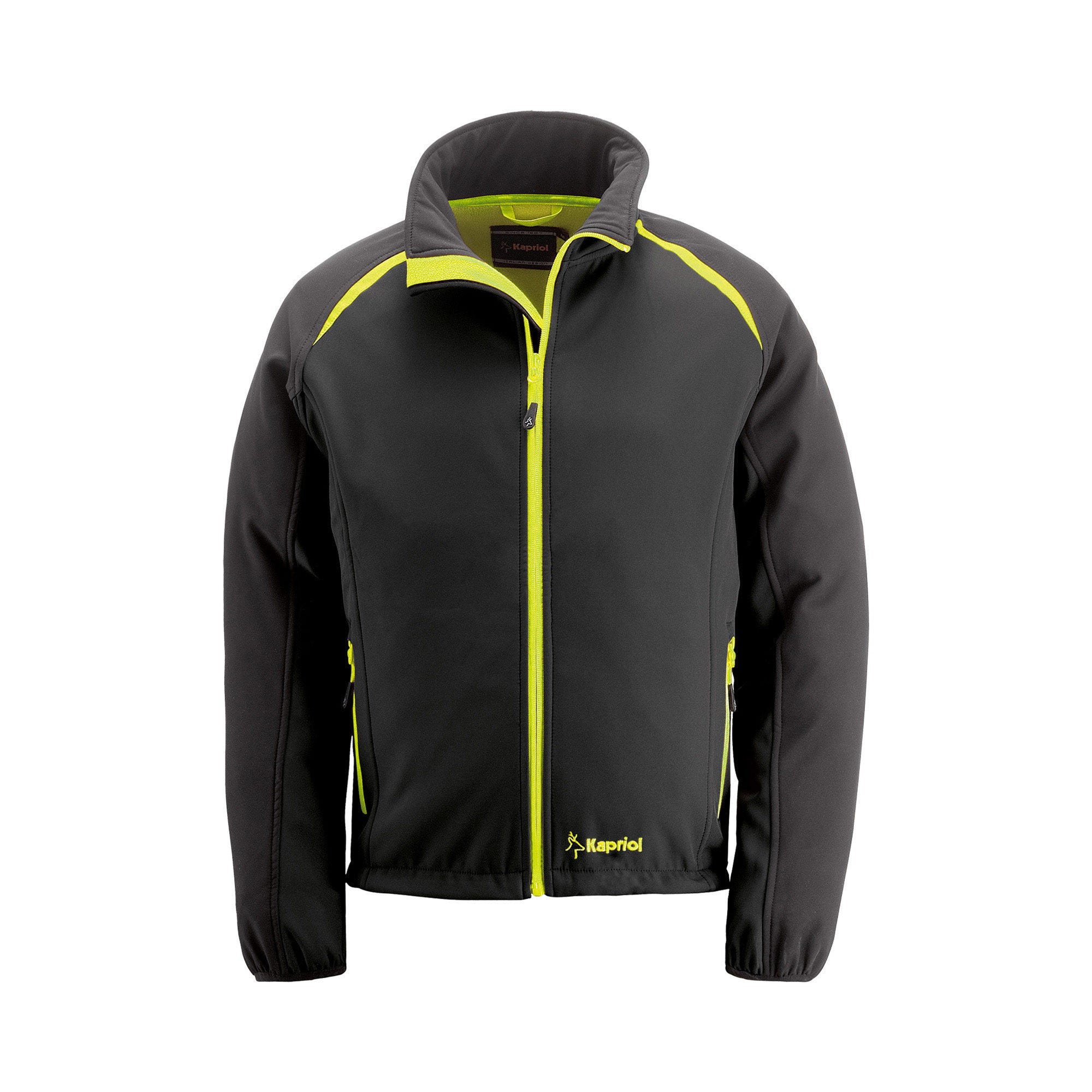 GIACCA SOFT SHELL DRAGON EASY KAPRIOL TAGLIA XXL COLORE NERO INSERTI LIME