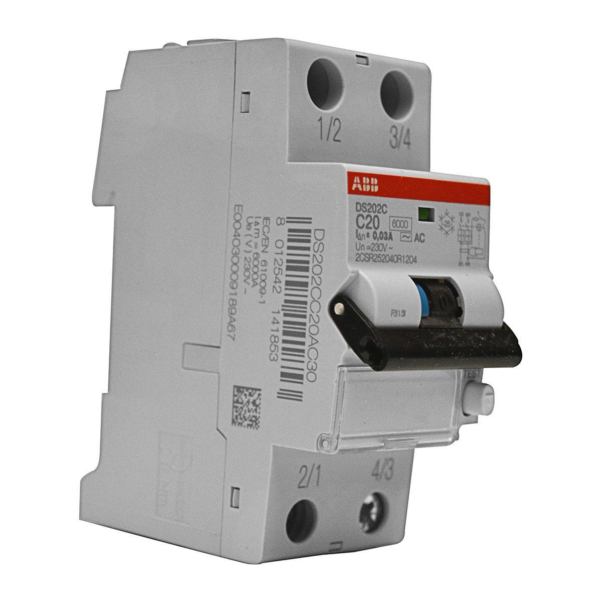 INTERRUTTORE MAGNETOTERMICO ABB DIFFERENZIALE 2P 20A 6KA | Tecnomat