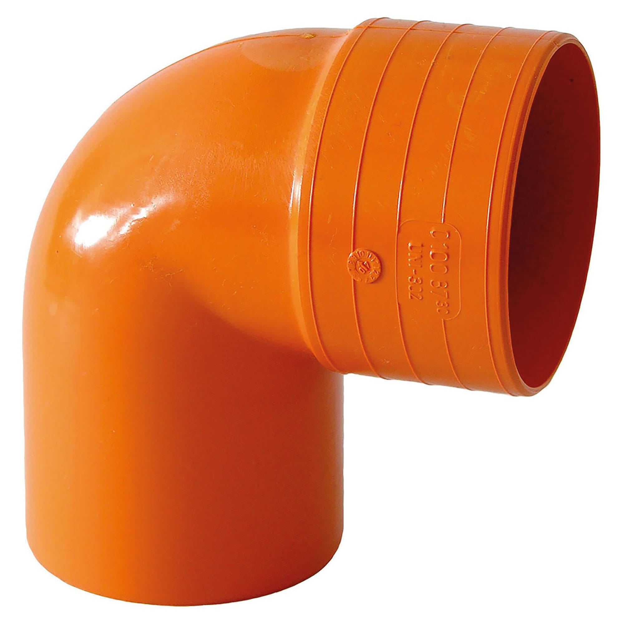CURVA 87° Ø 140 mm PVC ARANCIO