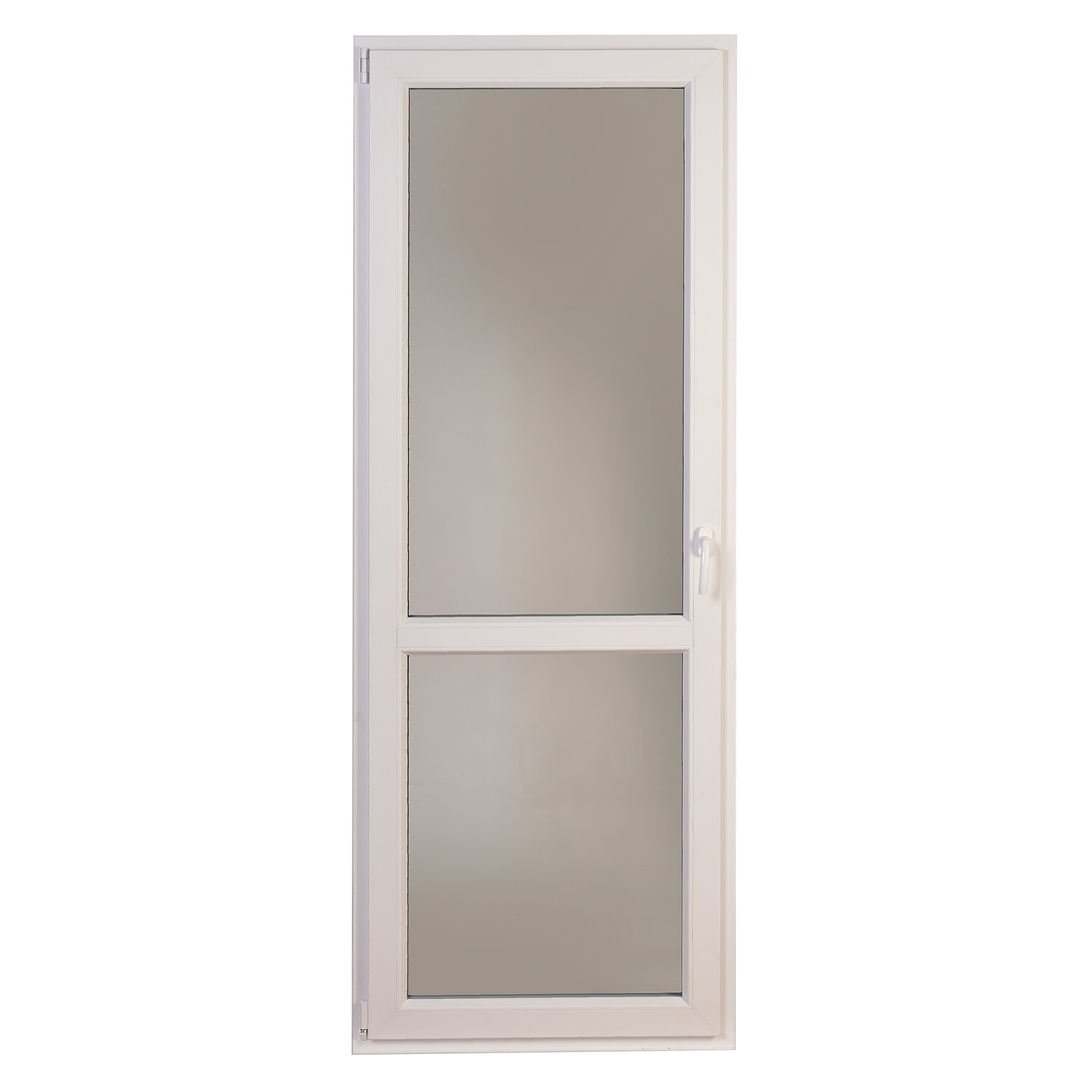 PORTA FINESTRA IN PVC BIANCA 1 ANTA CON SERRATURA SINISTRA 80x220 cm (LxH)