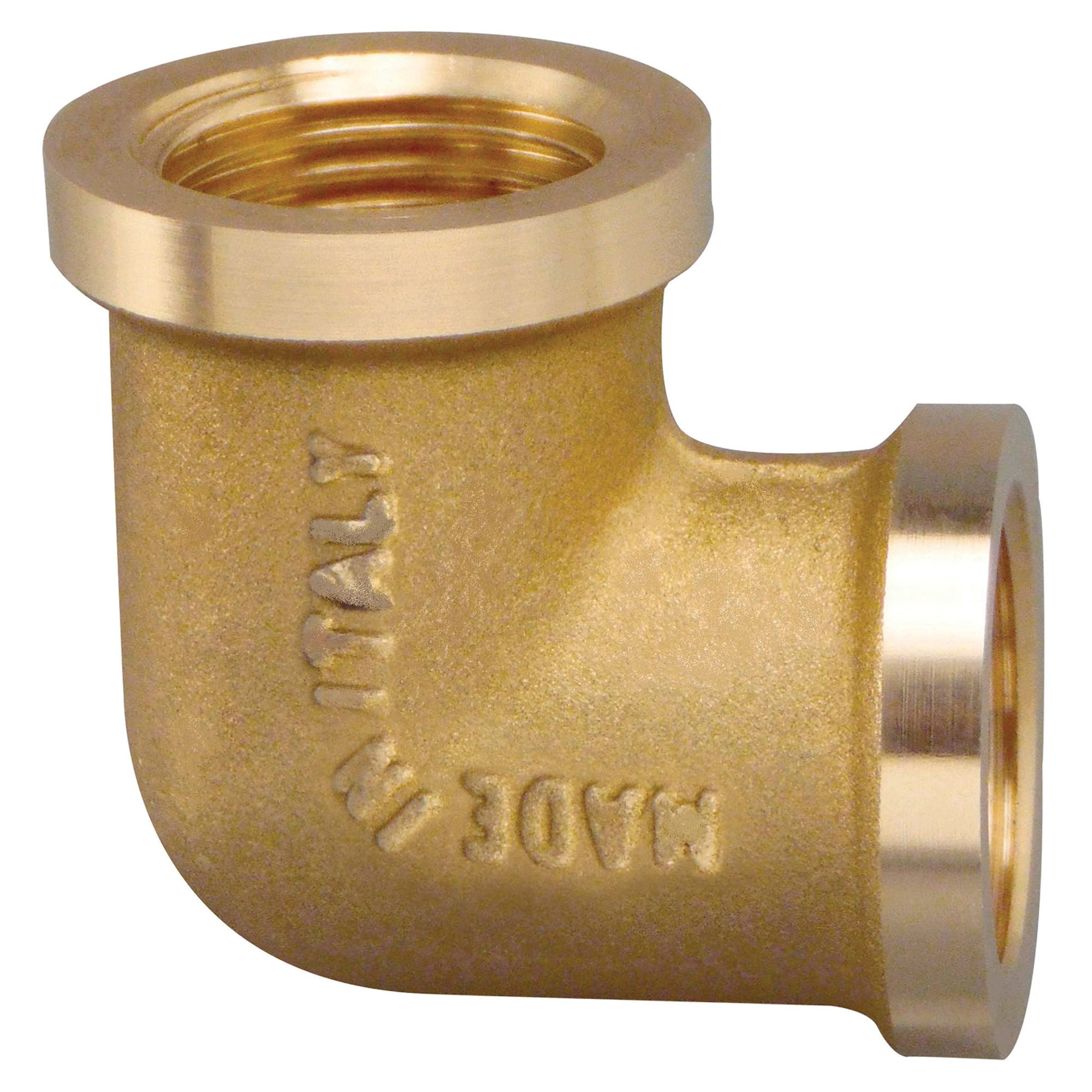 GOMITO PATTARONI OTTONE GIALLO FF 1"1/2