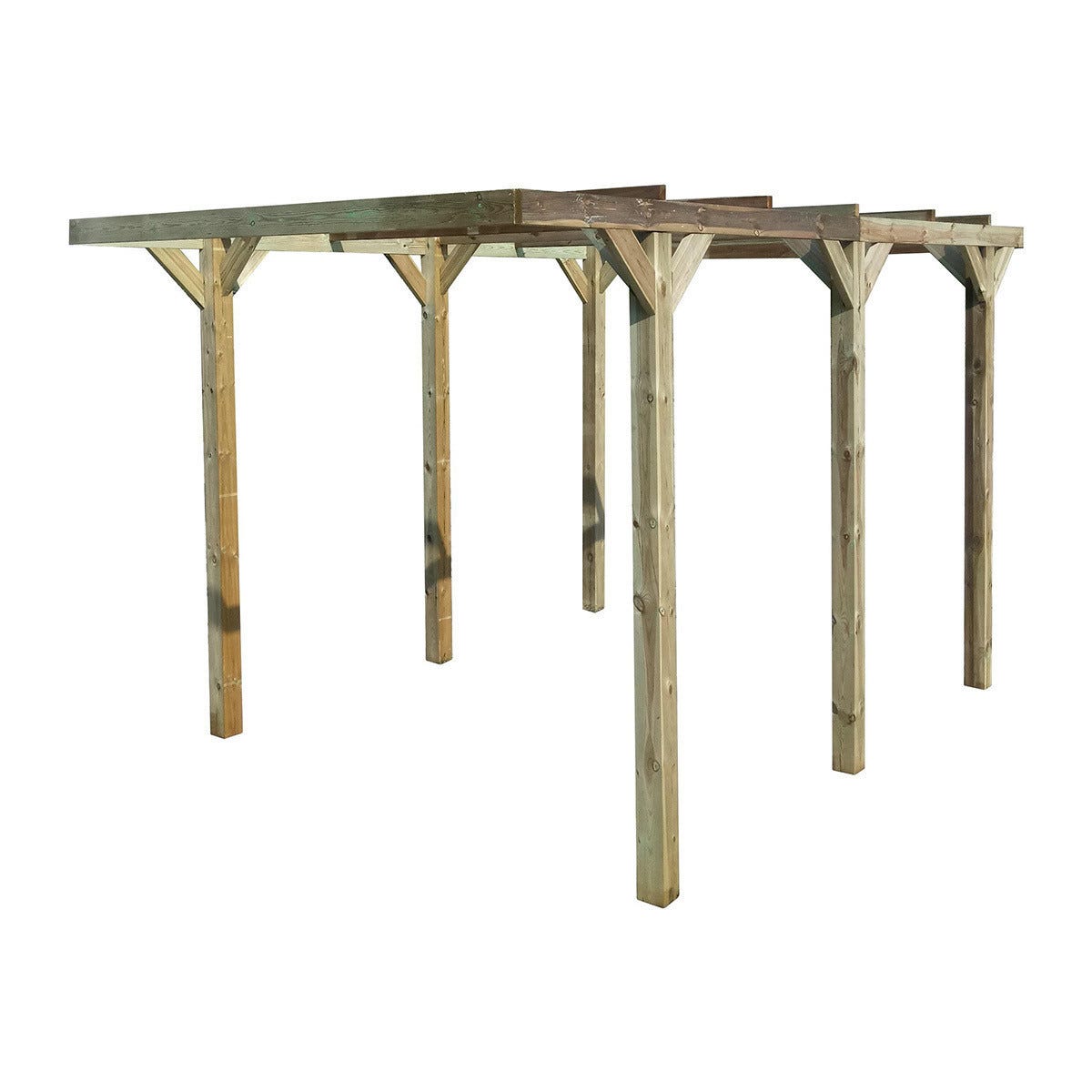 CARPORT AUTOCLAVATO 300x500x270 PALO 12x12 cm CERTIFICATO FSC | Tecnomat