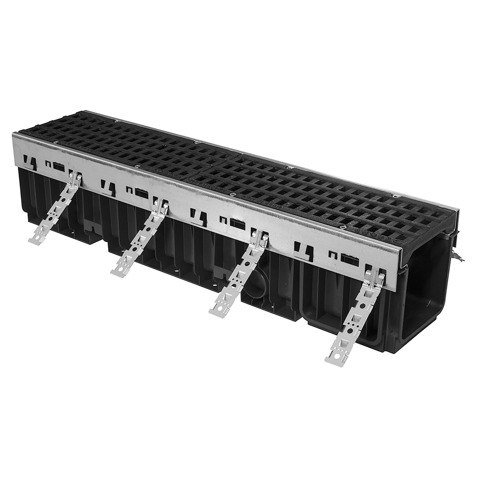 CANALE IN POLIPROPILENE TAURUS CON GRIGLIA IN GHISA D400 200x150x1000 mm