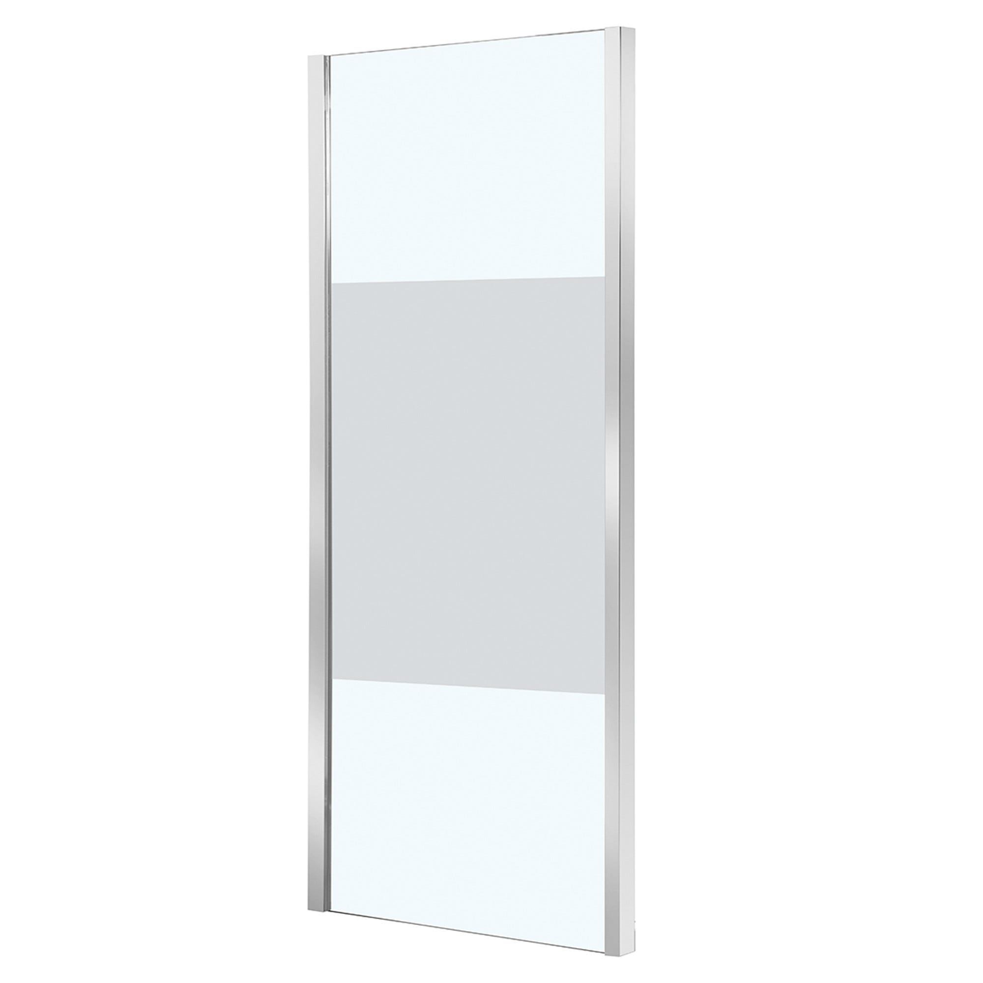 LATO FISSO FENIS 78-80 cm H 190 cm VETRO TEMPERATO SERIGRAFATO 6mm ...