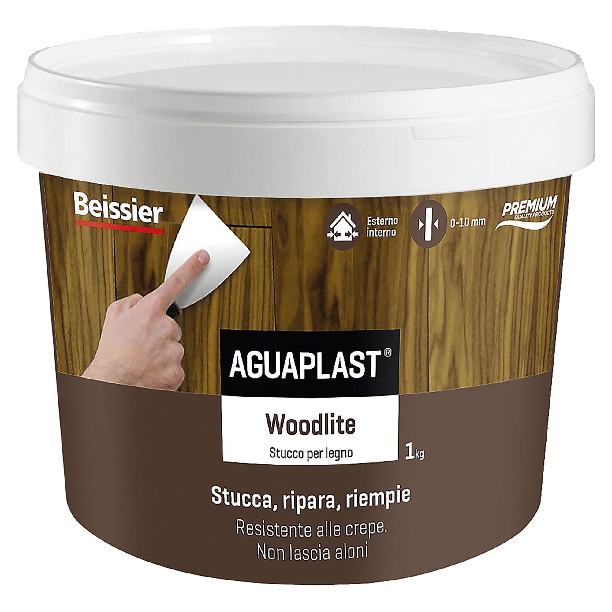 STUCCO PER LEGNO WOODLITE AGUAPLAST NEUTRO 1 kg SPESSORI FINO A 20mm ...