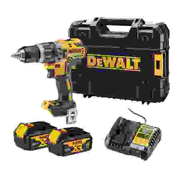 TRAPANO BATTENTE DEWALT 18 V DCD796M2-QW 2 BATTERIE LITIO 4 Ah ...