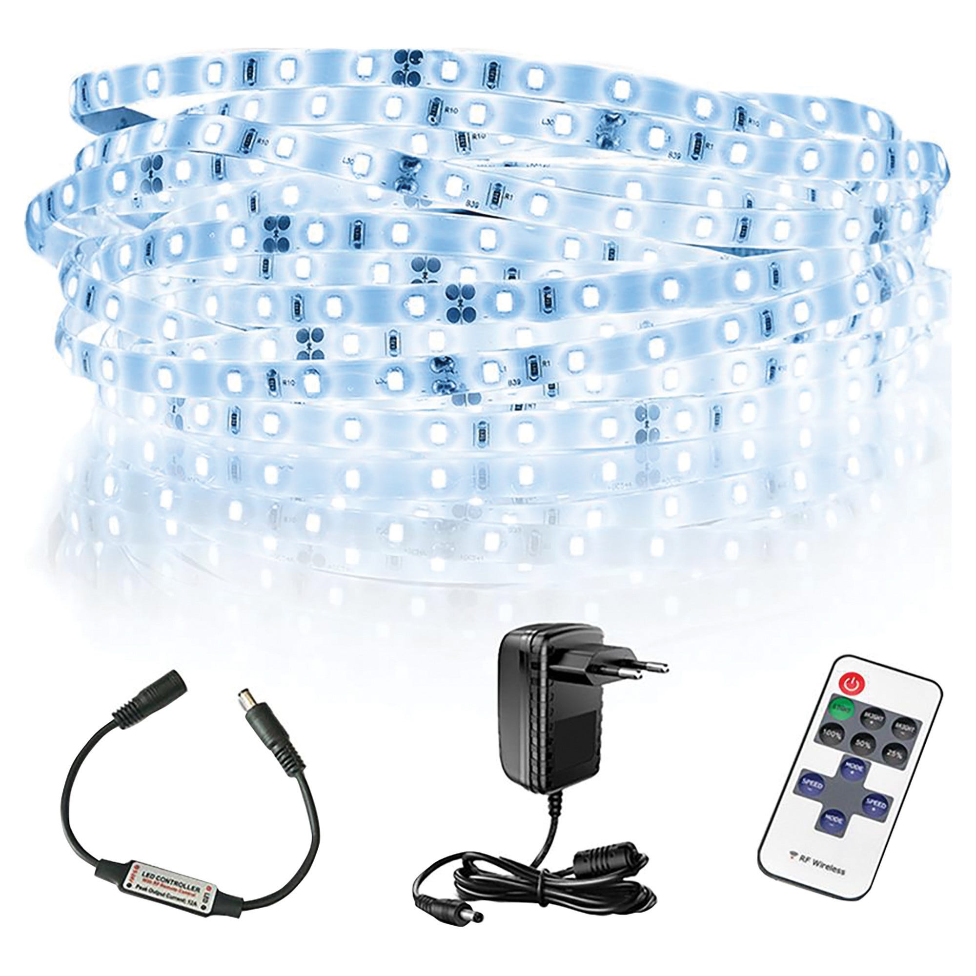 KIT STRIP LED SUPREMA DA ESTERNO 24W 1920 lumen 6000K LUCE FREDDA 10 m ...