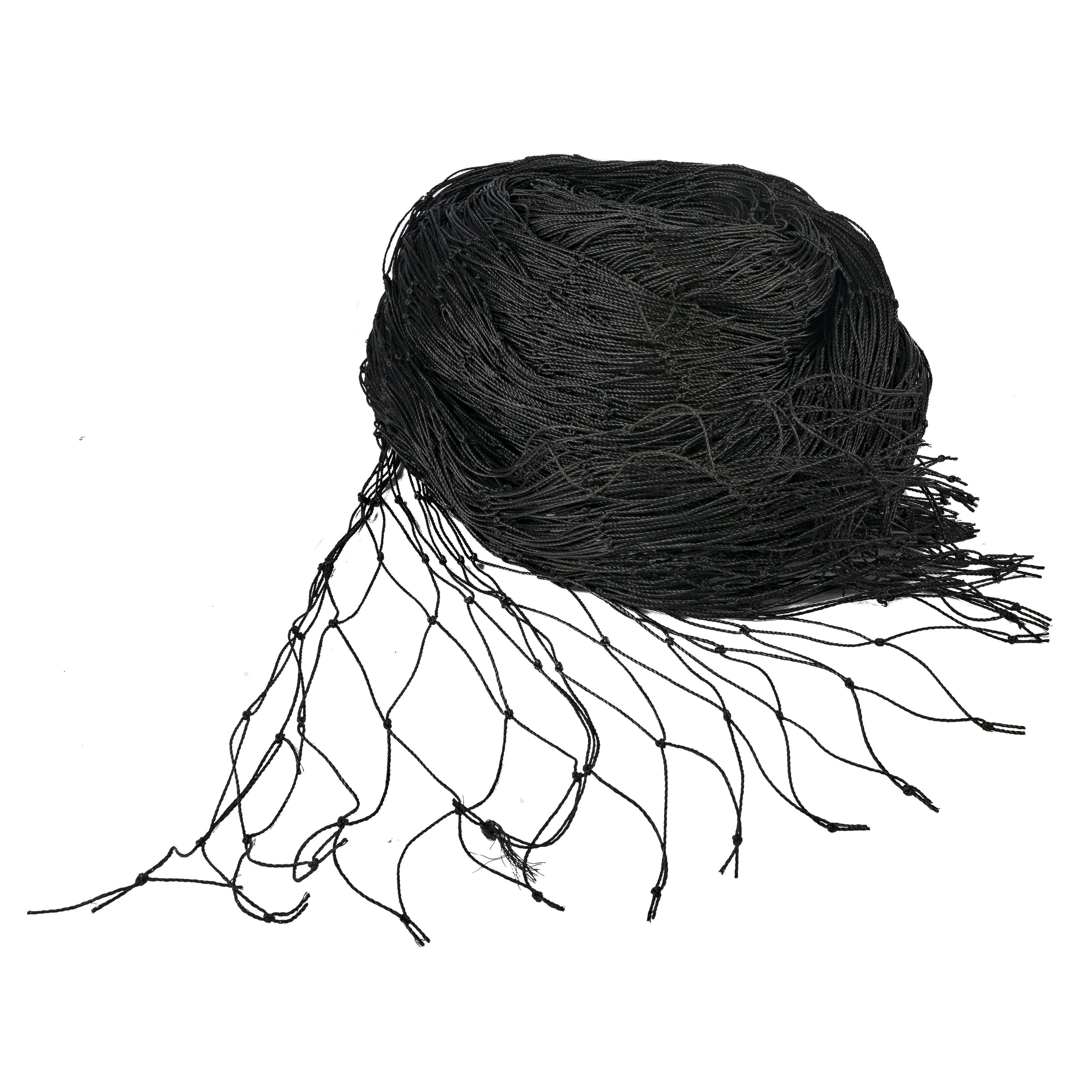 RETE PARAPASSERI 5 m MAGLIA NERA 50 mm FILATO 1,1 mm