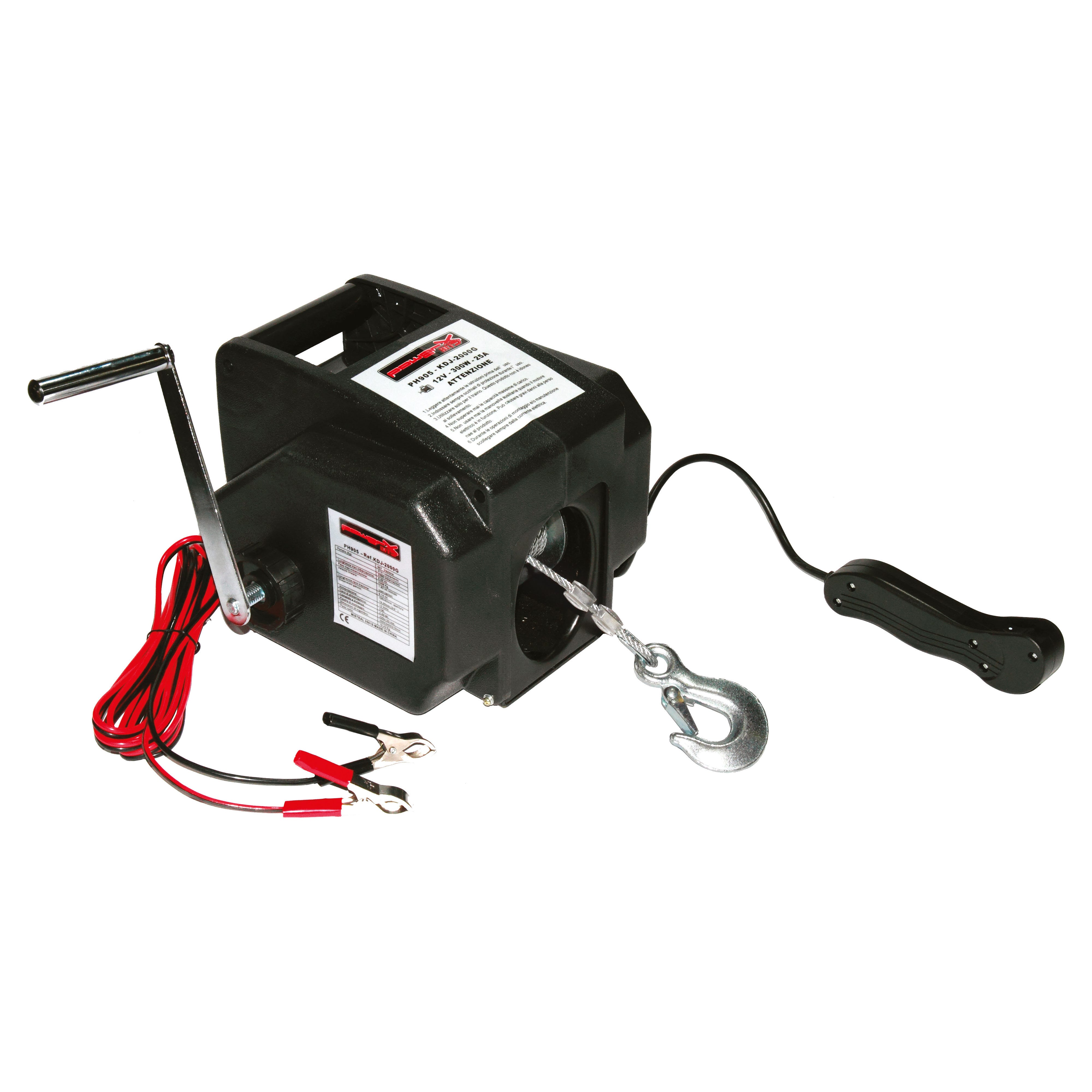 VERRICELLO ELETTRICO 300 W - 12 V LUNGHEZZA CAVO 9,14 m Ø 5mm CON ...