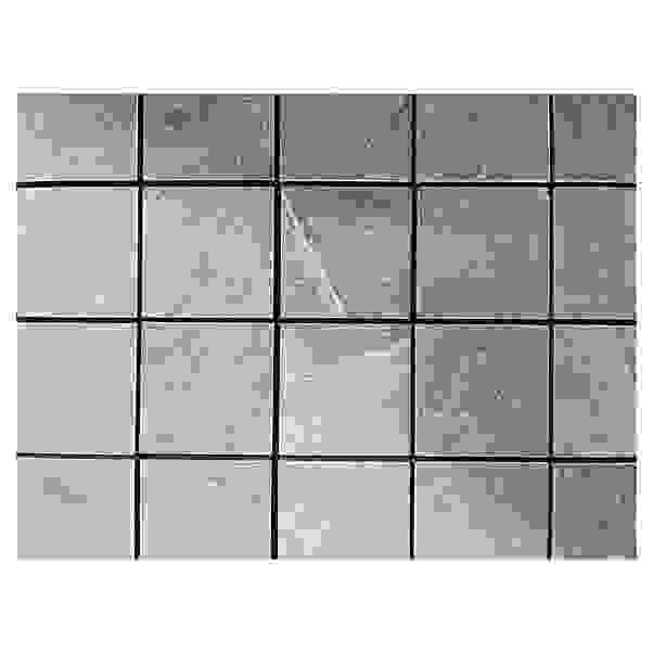 MOSAICO SLATE GRIGIO 5x5 cm FOGLIO 30x30 cm PEI3 R9 GRES PORCELLANATO