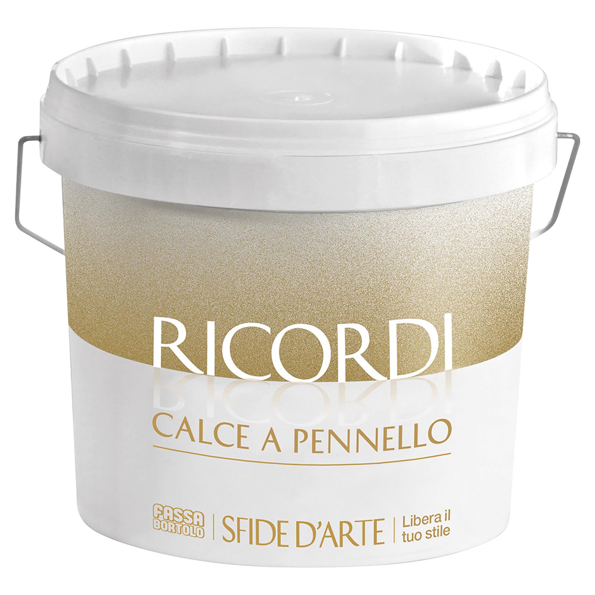 FINITURA MINERALE A CALCE FASSA RICORDI 4 l DECORATIVA BIANCA 4-5 m² ...