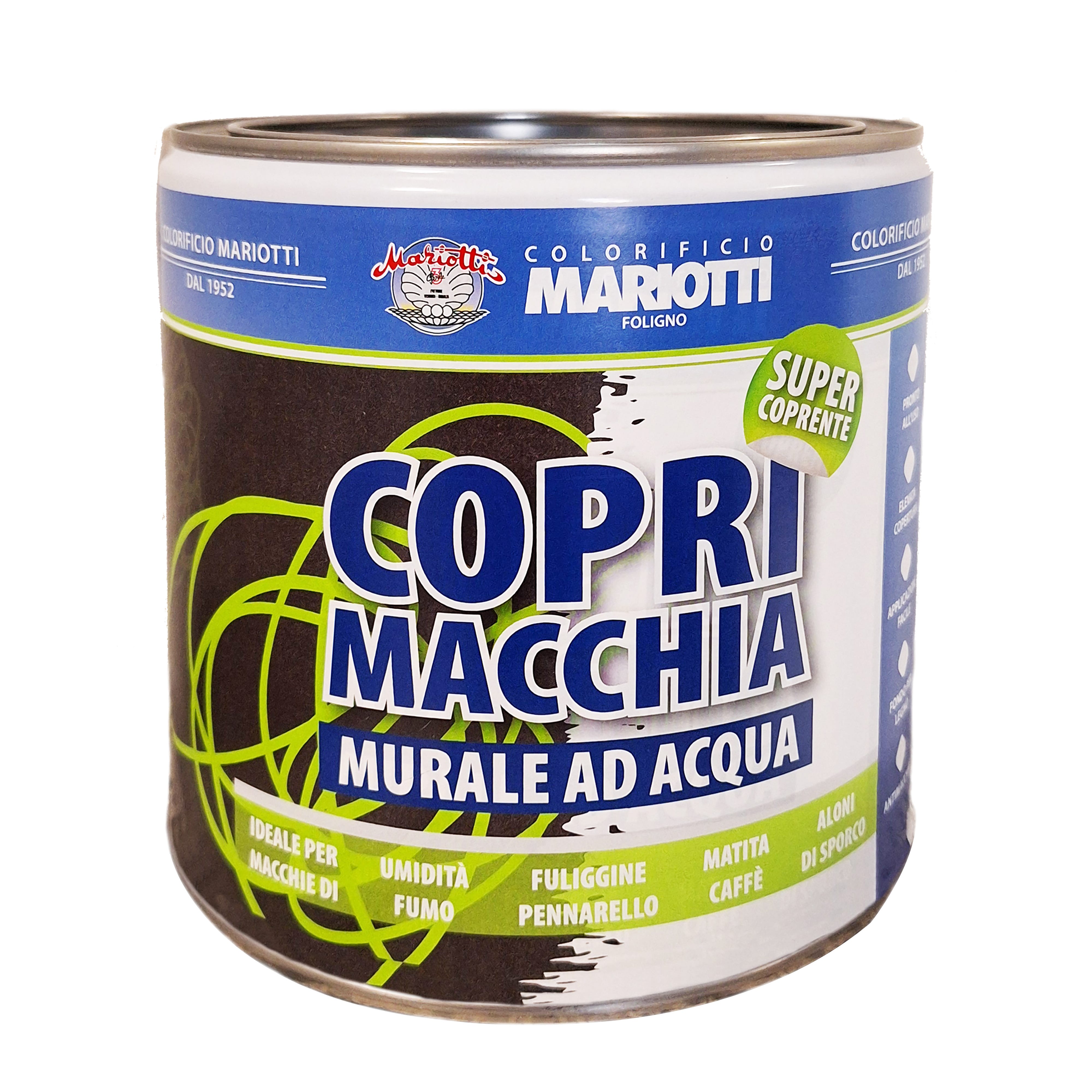 SMALTO MURO COPRIMACCHIA MARIOTTI 2,5 l ALL'ACQUA MULTISUPERFICE PRONTO ...