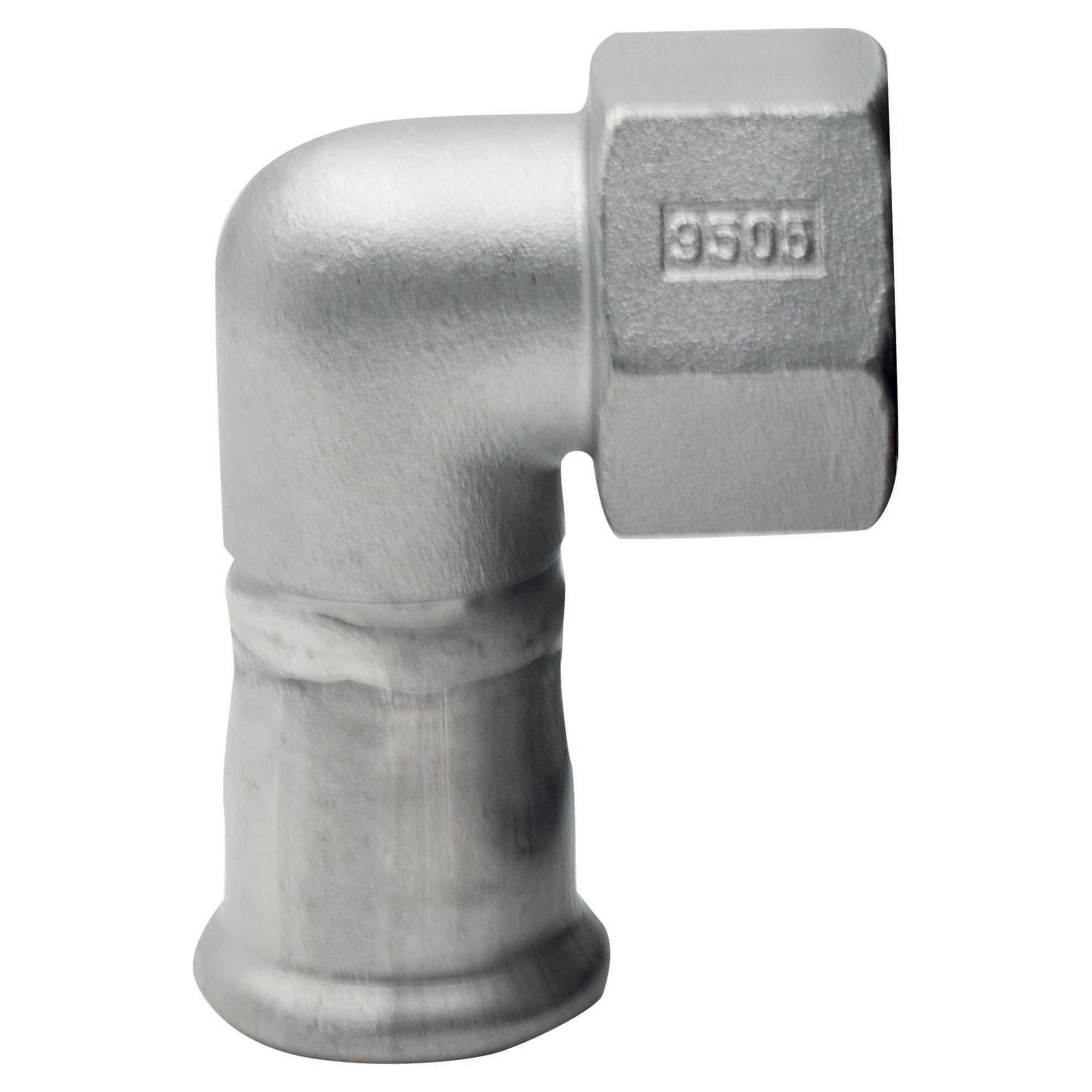 GOMITO 90° CHIBRO 6001 15x1/2 '' FF ACCIAIO INOX A PRESSARE AISI 316