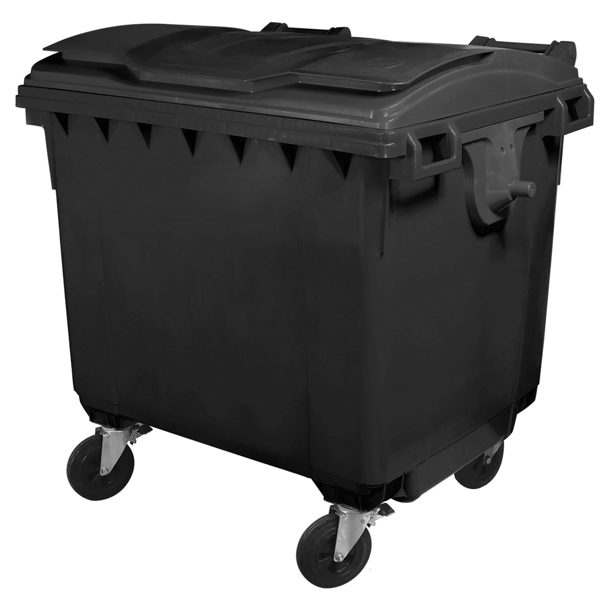 CASSONETTO DIFFERENZIATA MOBILPLASTIC 1100 l GRIGIO CON 4 RUOTE | Tecnomat
