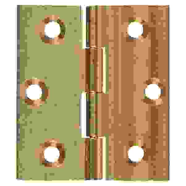 CERNIERE PIANE PROFILATE 40x35 mm OTTONE 2 PEZZI