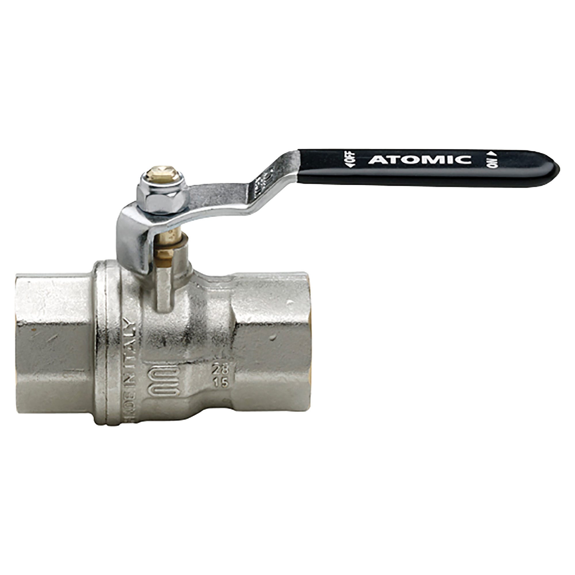 VALVOLA A SFERA PER ACQUA ENOLGAS SERIE ATOMIC CON LEVA FF 3/4 PN25