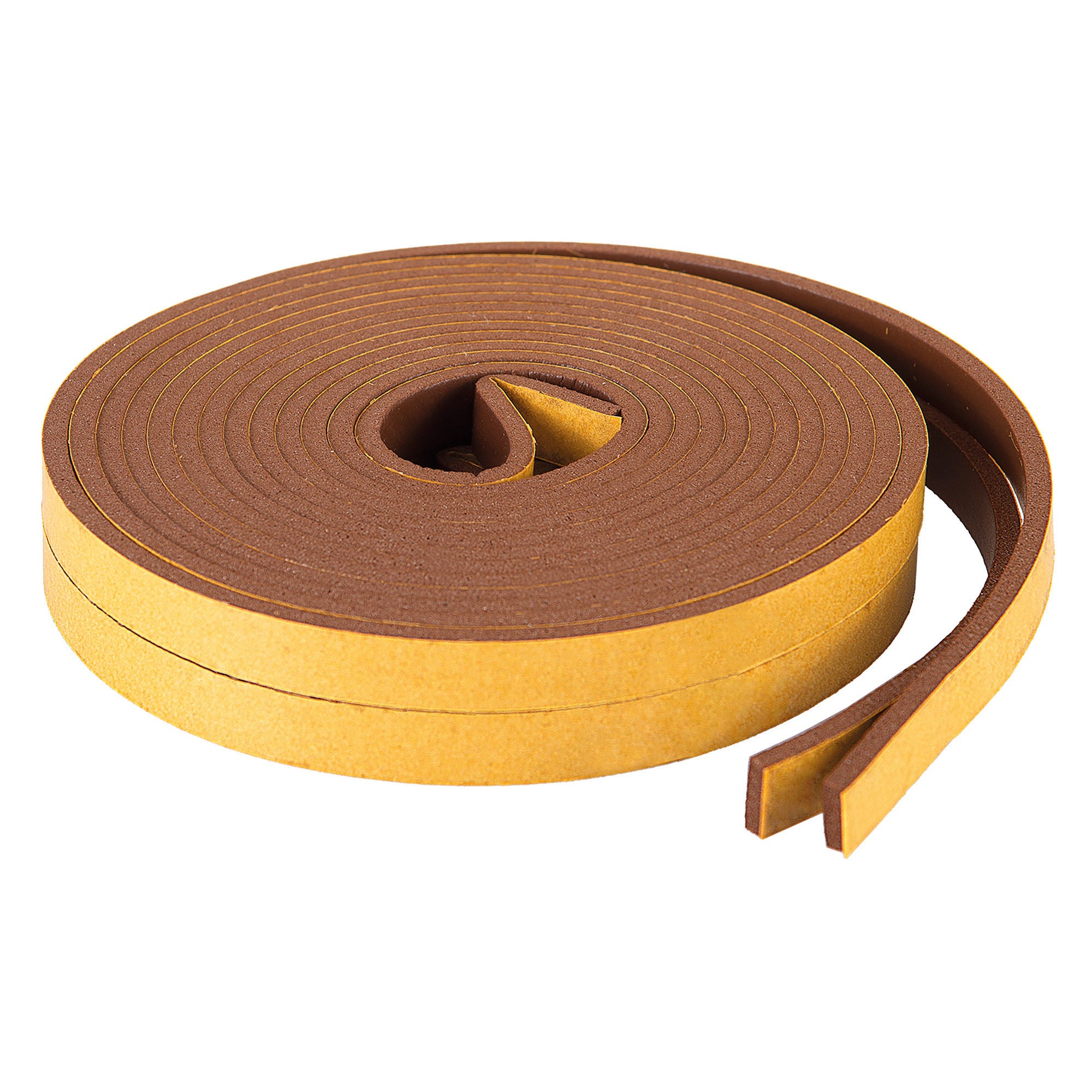 PARAFREDDO ADESIVO GEKO PVC 9x3 mm 12 m MARRONE PER PORTE E FINESTRE