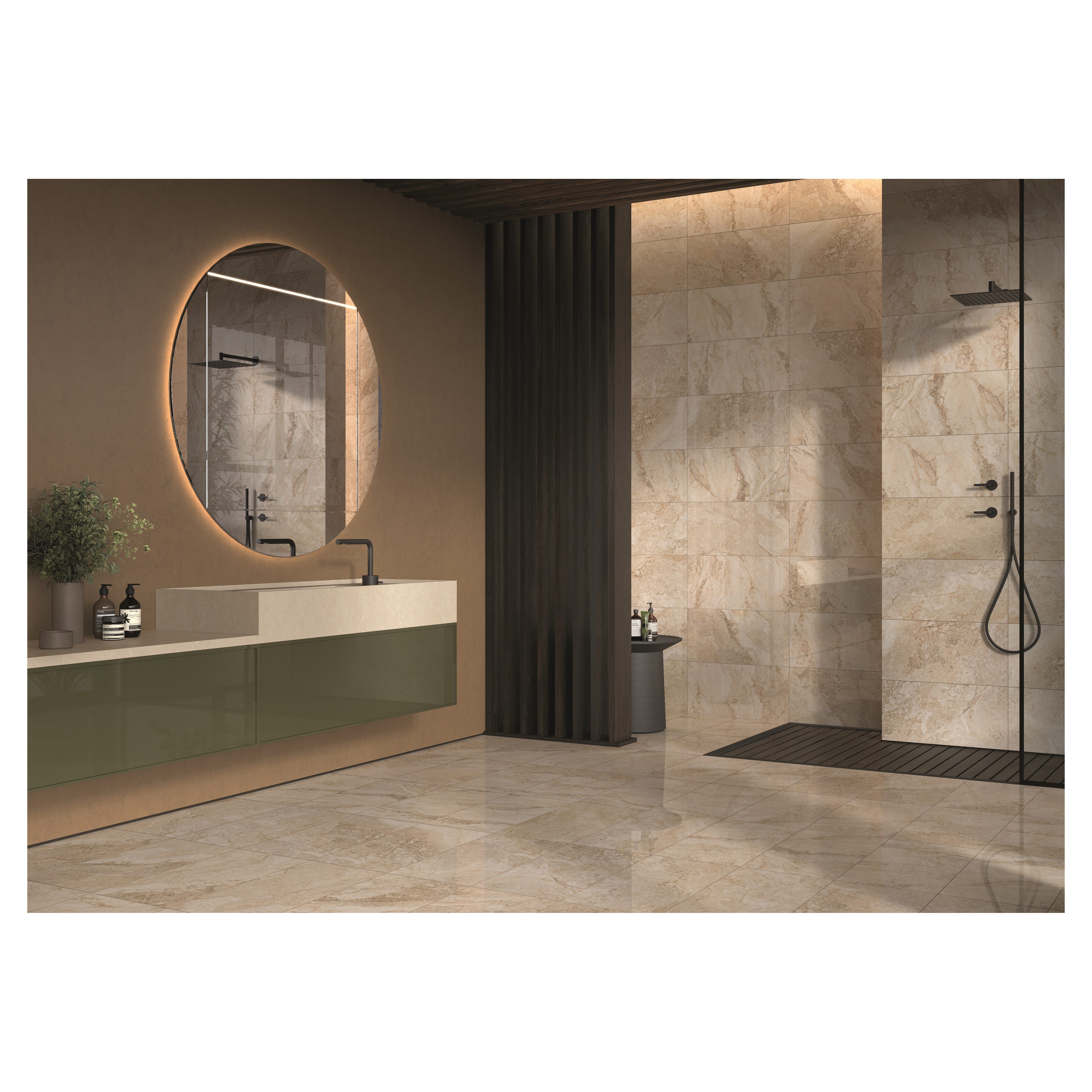 PAVIMENTO INTERNO MARMI RETTIFICATO BEIGE 30x60x1 cm PEI 4 GRES ...
