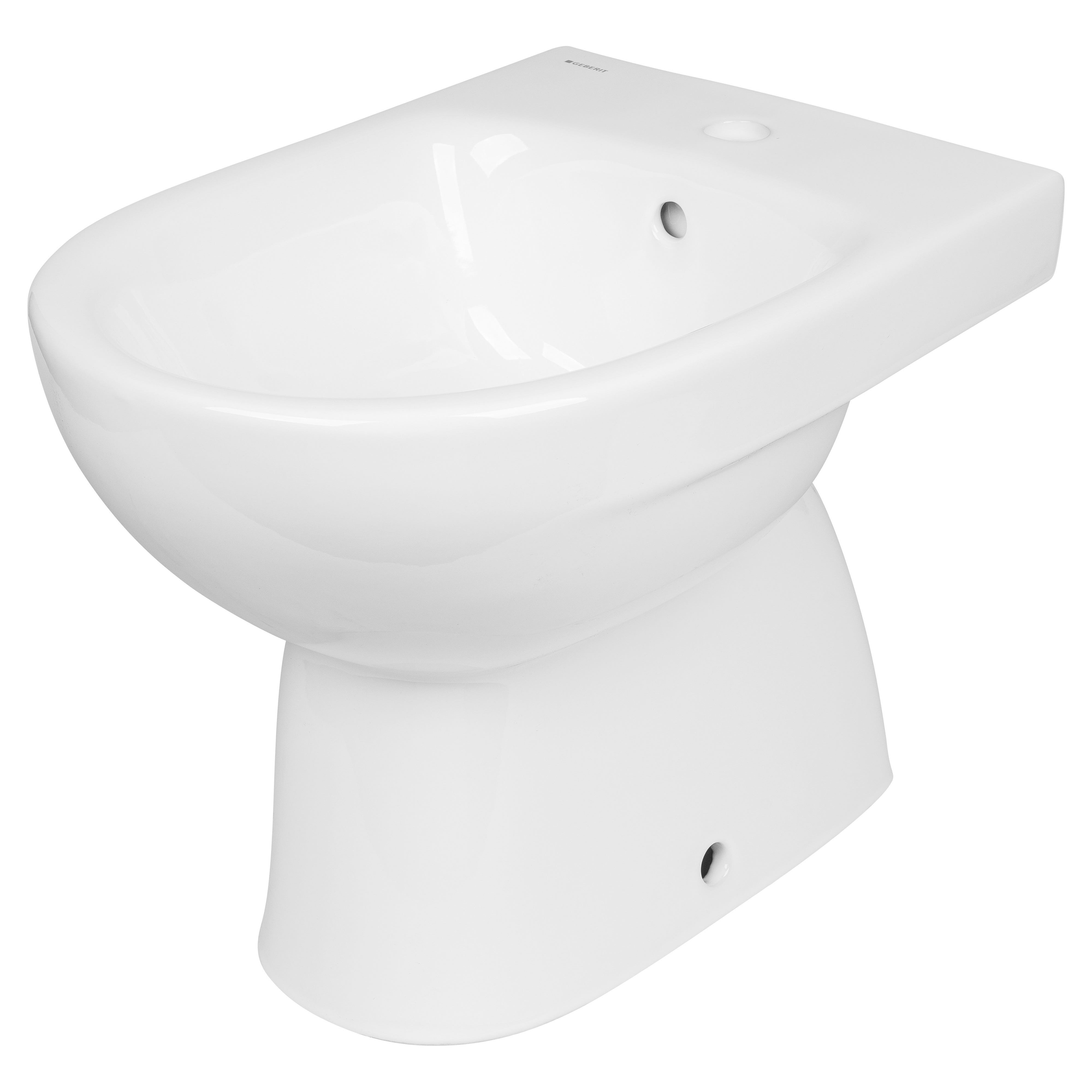 BIDET GEBERIT SERIE SELNOVA PRO A TERRA IN CERAMICA BIANCA