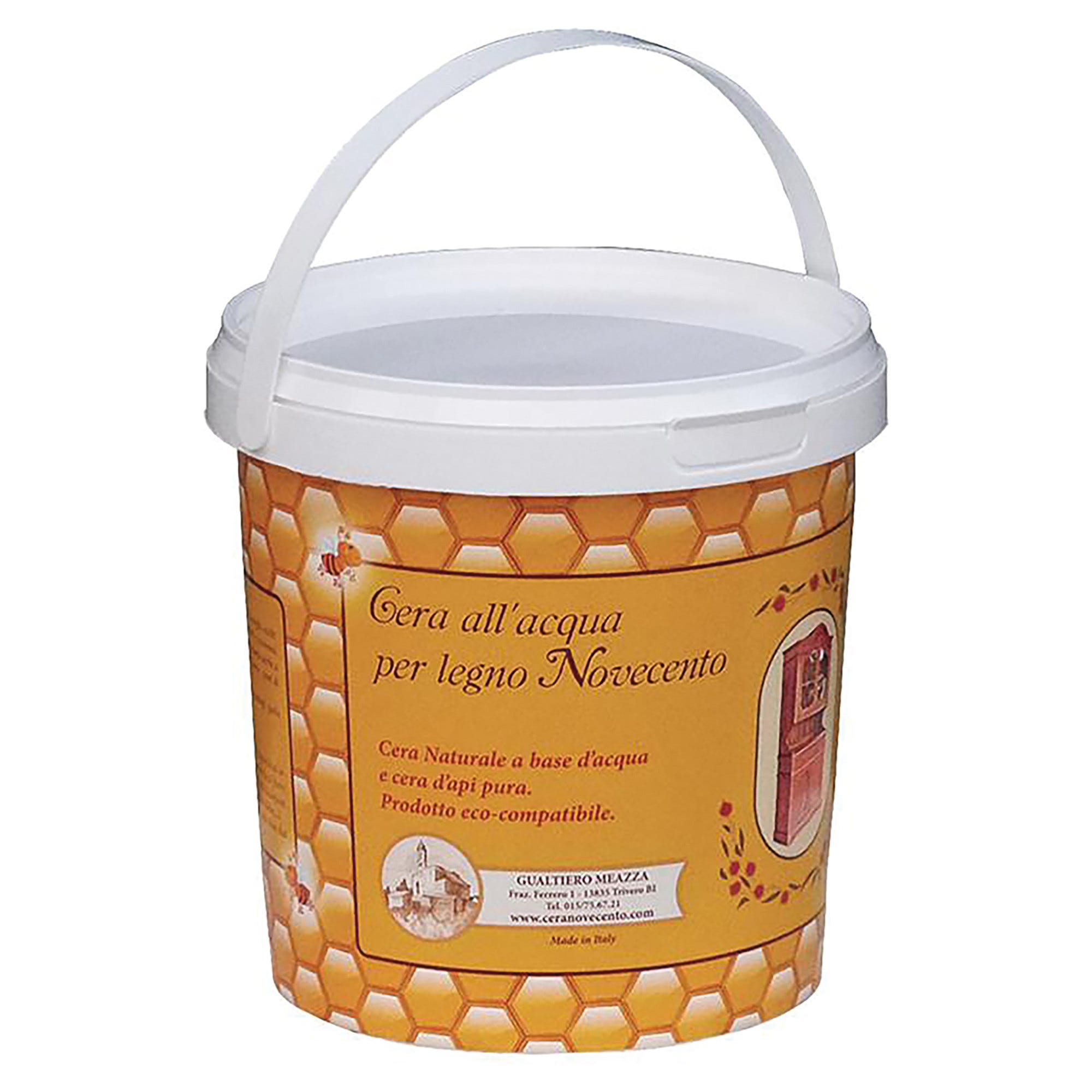 CERA AD ACQUA PER LEGNO NOVECENTO 500 ml NOCE 10 m² CON 1 l