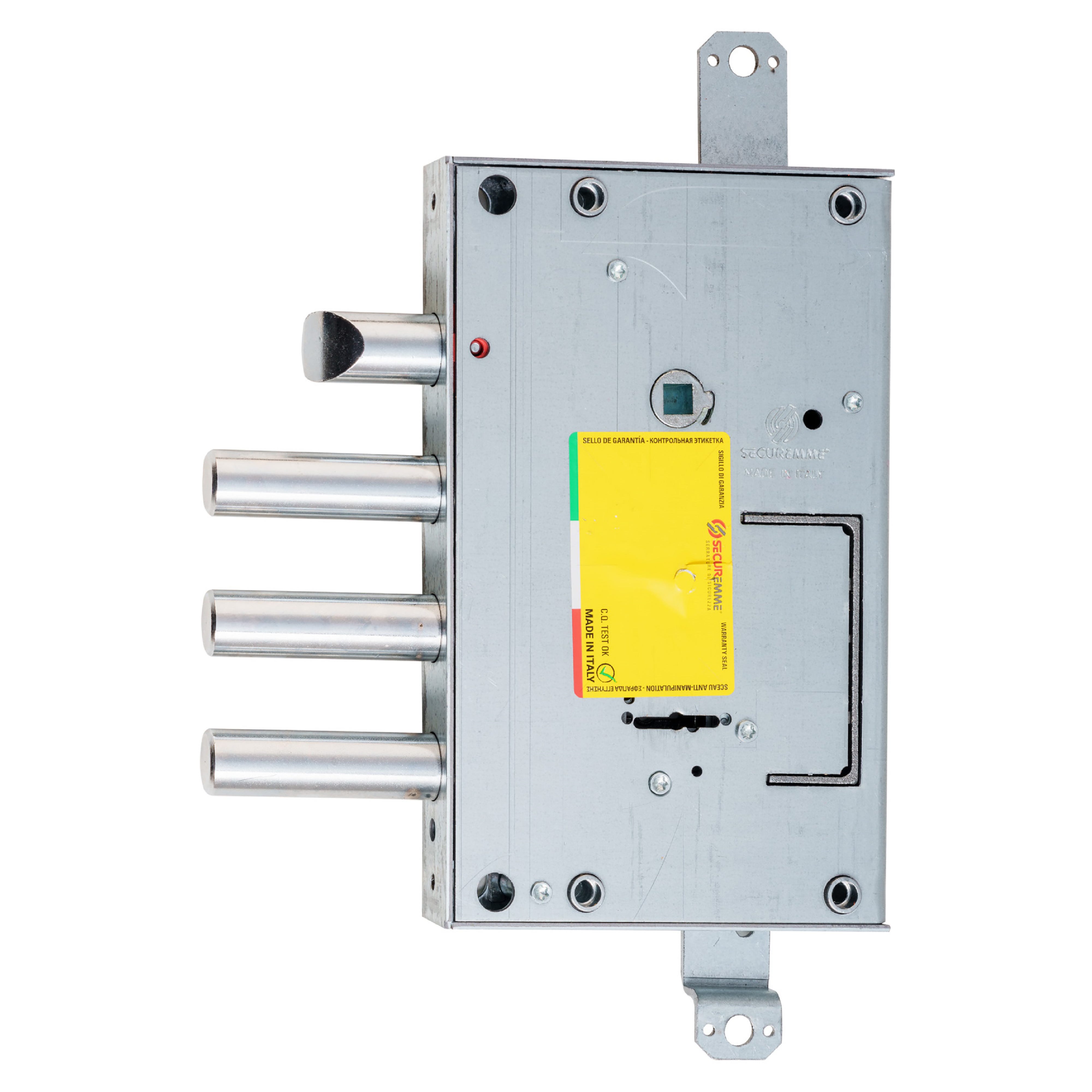 SERRATURA SECUREMME APPLICARE AMBIDESTRA DOPPIA MAPPA 37 mm E64 mm ...