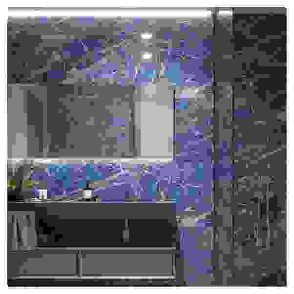 PAVIMENTO INTERNO BLUE GOLDEN LUCIDO 60x120x1,05 cm RETTIFICATO GRES ...