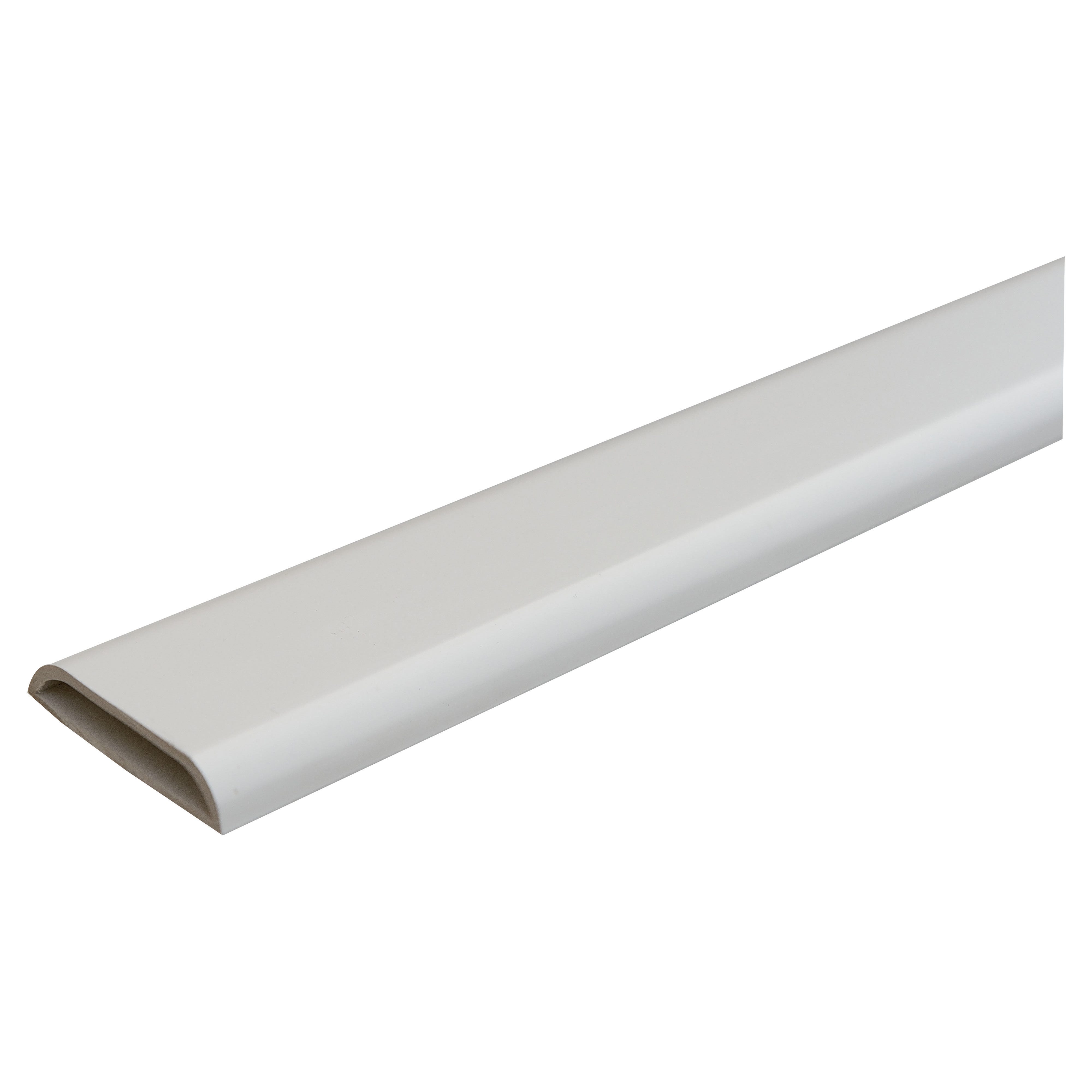 COPRIFILO PIATTO IN PVC BIANCO 3000x80x2 mm (HxLxP)
